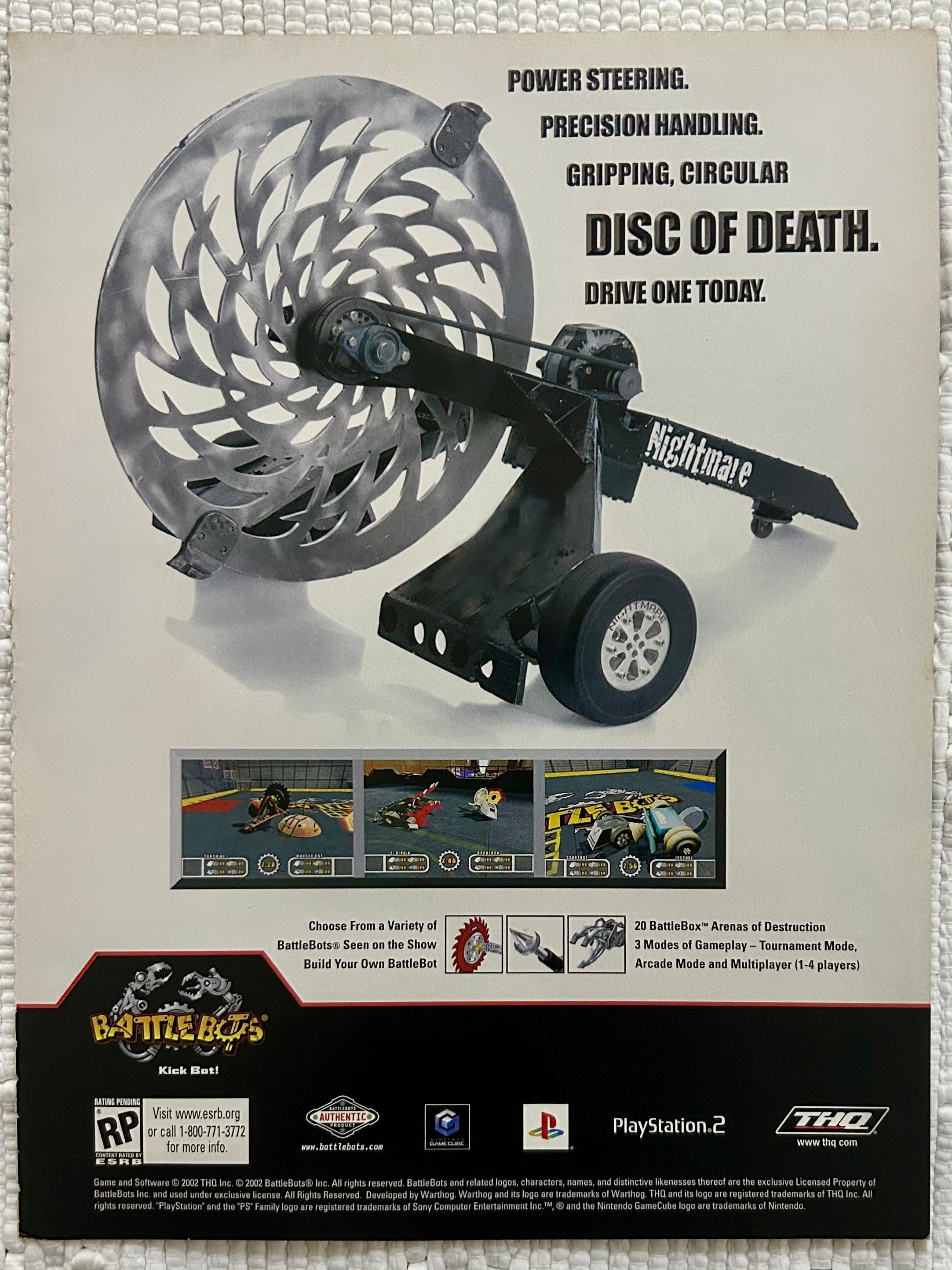 BattleBots - PS2 NGC - Original Vintage Advertisement - Print Ads - La ...