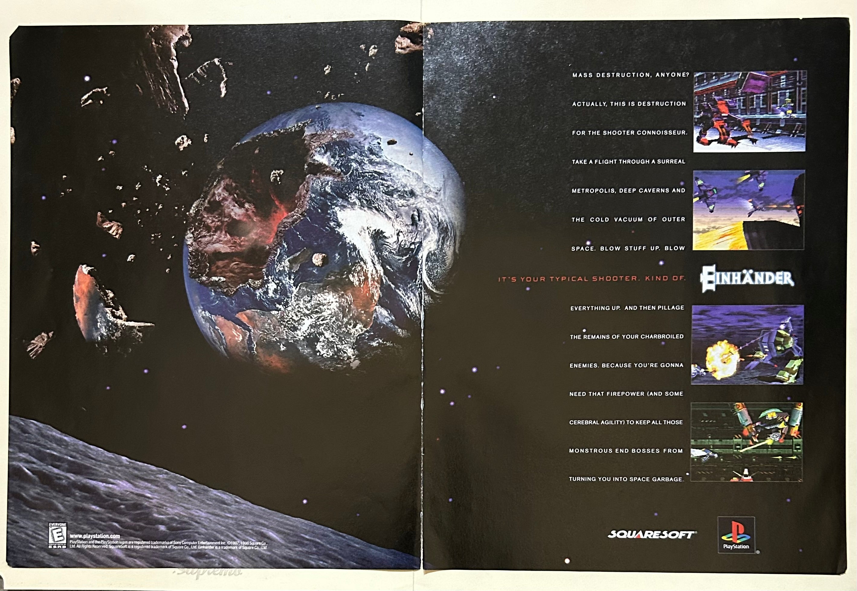 Einhänder - PlayStation - Original Vintage Advertisement - Print Ads ...