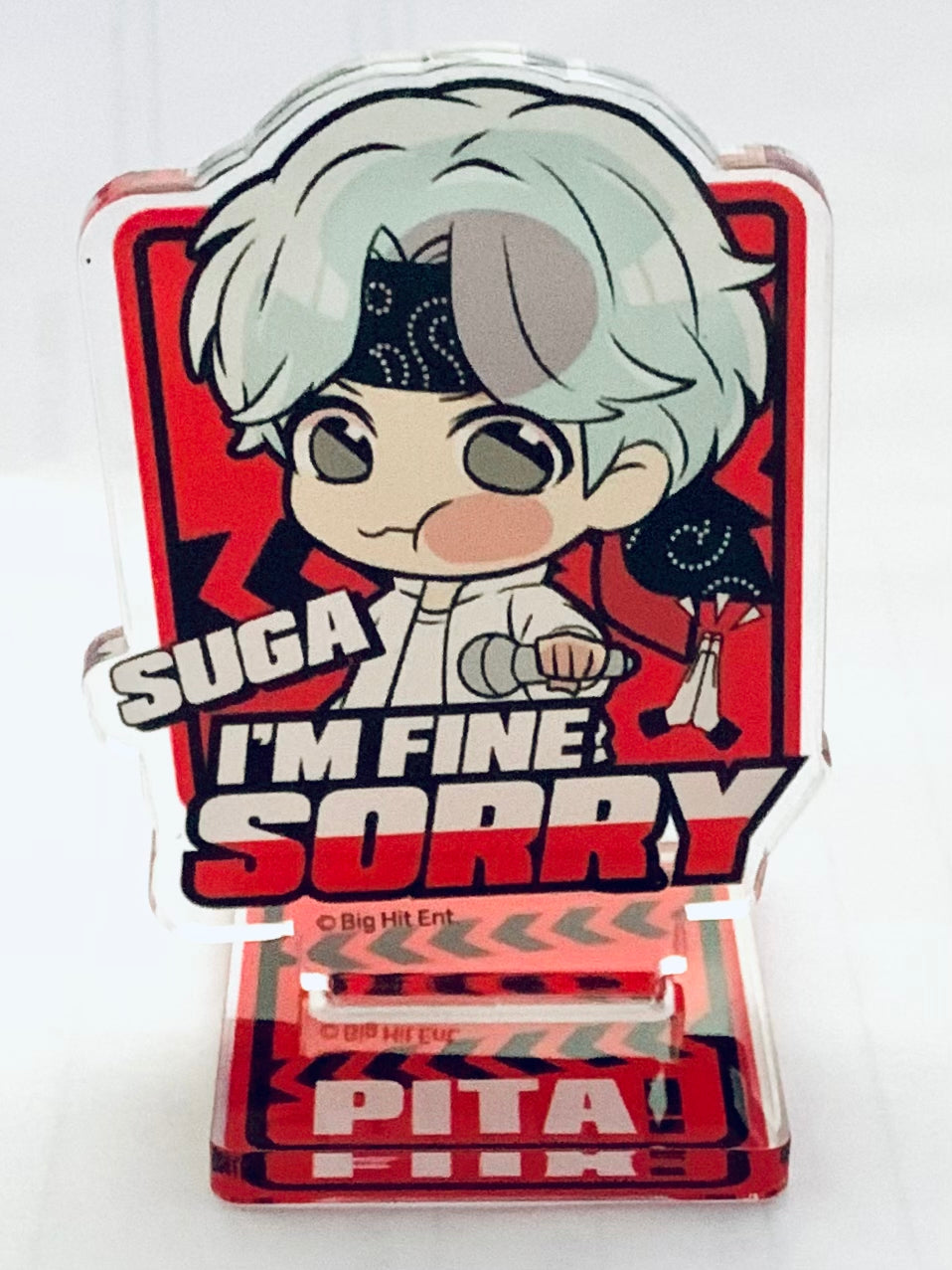 TinyTan - SUGA - Pita! Deformed TinyTAN Acrylic Stand -MIC Drop- BTS – Cuchiwaii