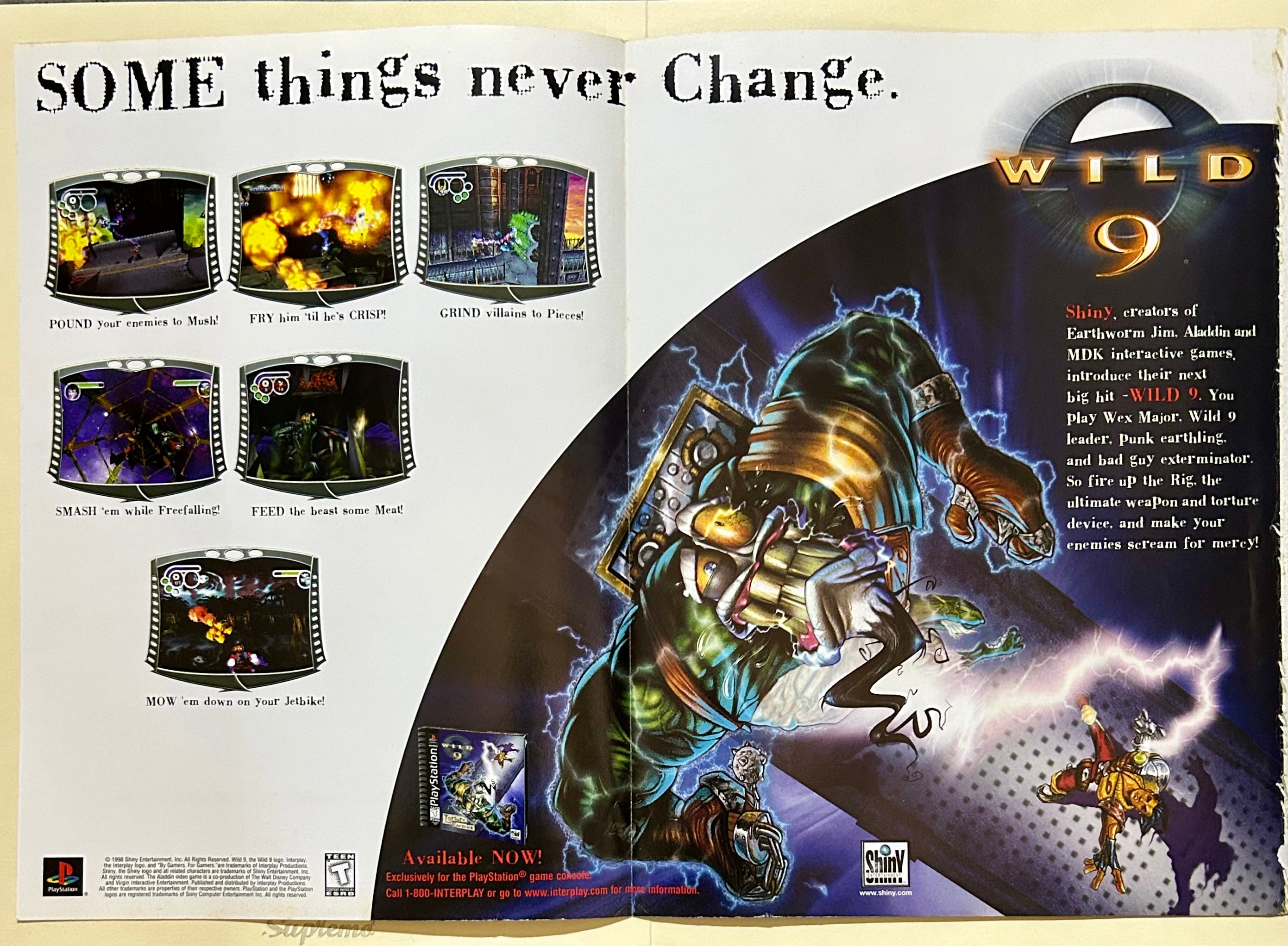 Wild 9 - PlayStation - Original Vintage Advertisement - Print Ads - La ...