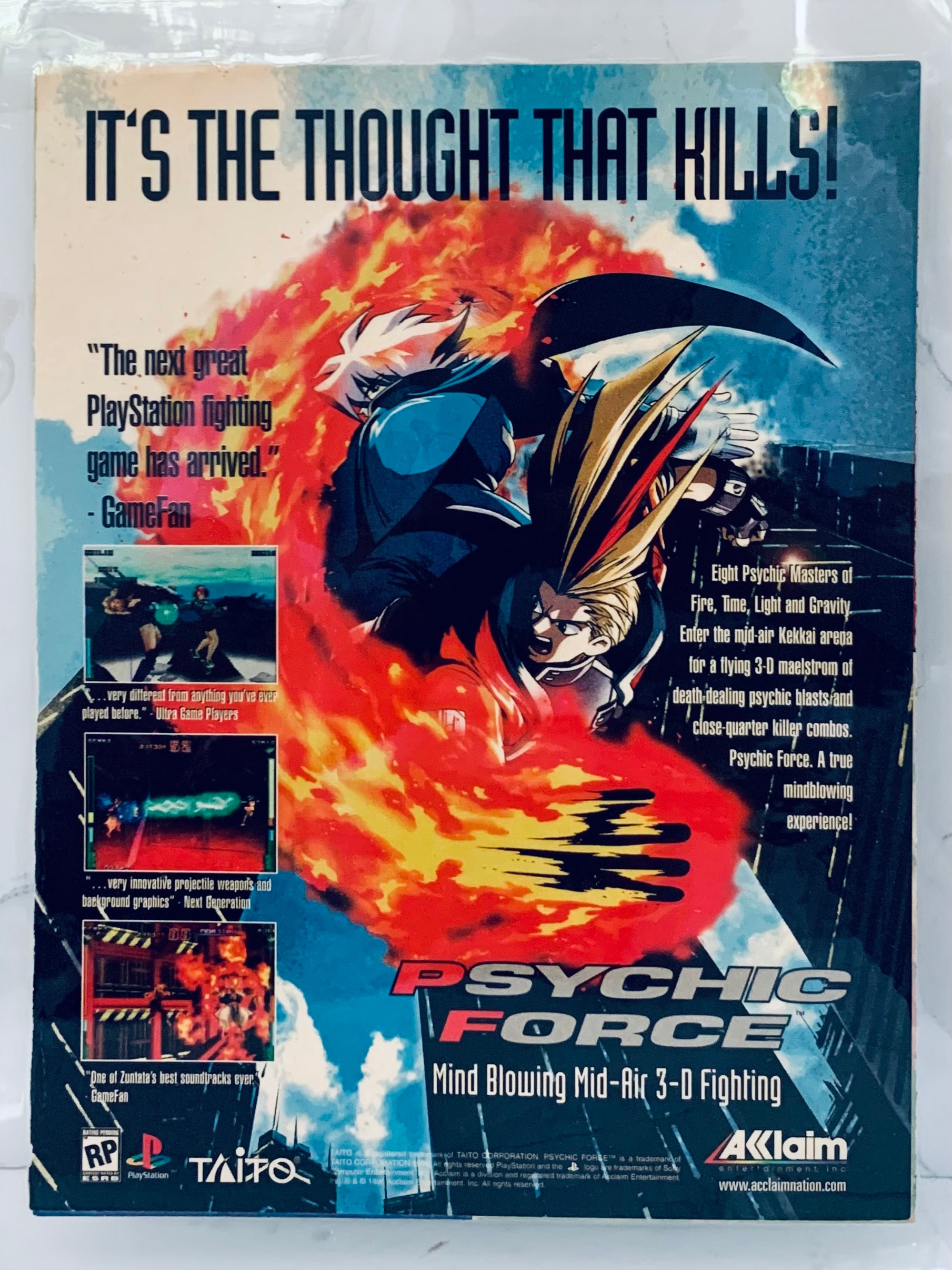 Psychic Force - PlayStation - Original Vintage Advertisement - Print A ...