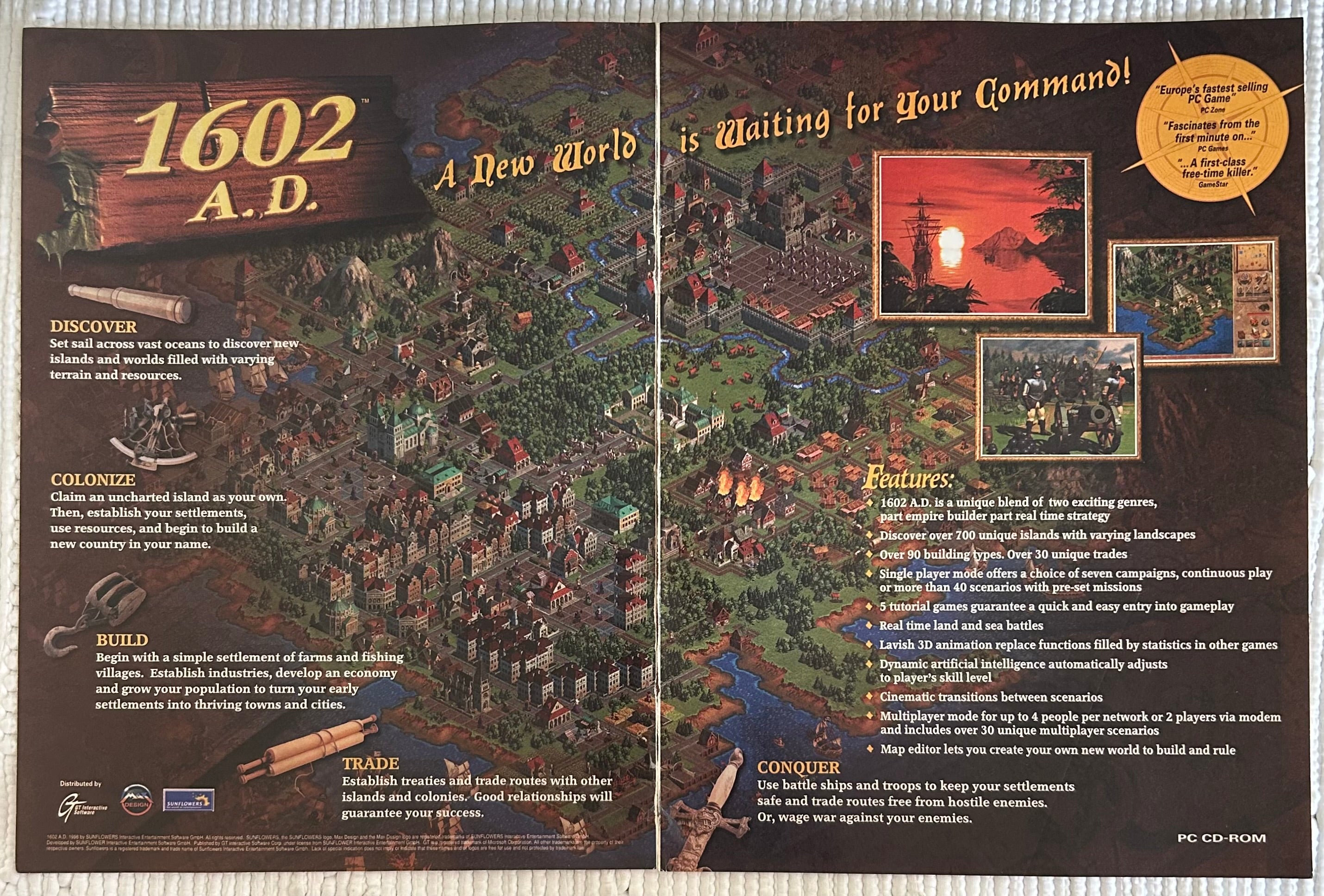 1602 A.D. - PC - Print Ads - A3 Poster – Cuchiwaii