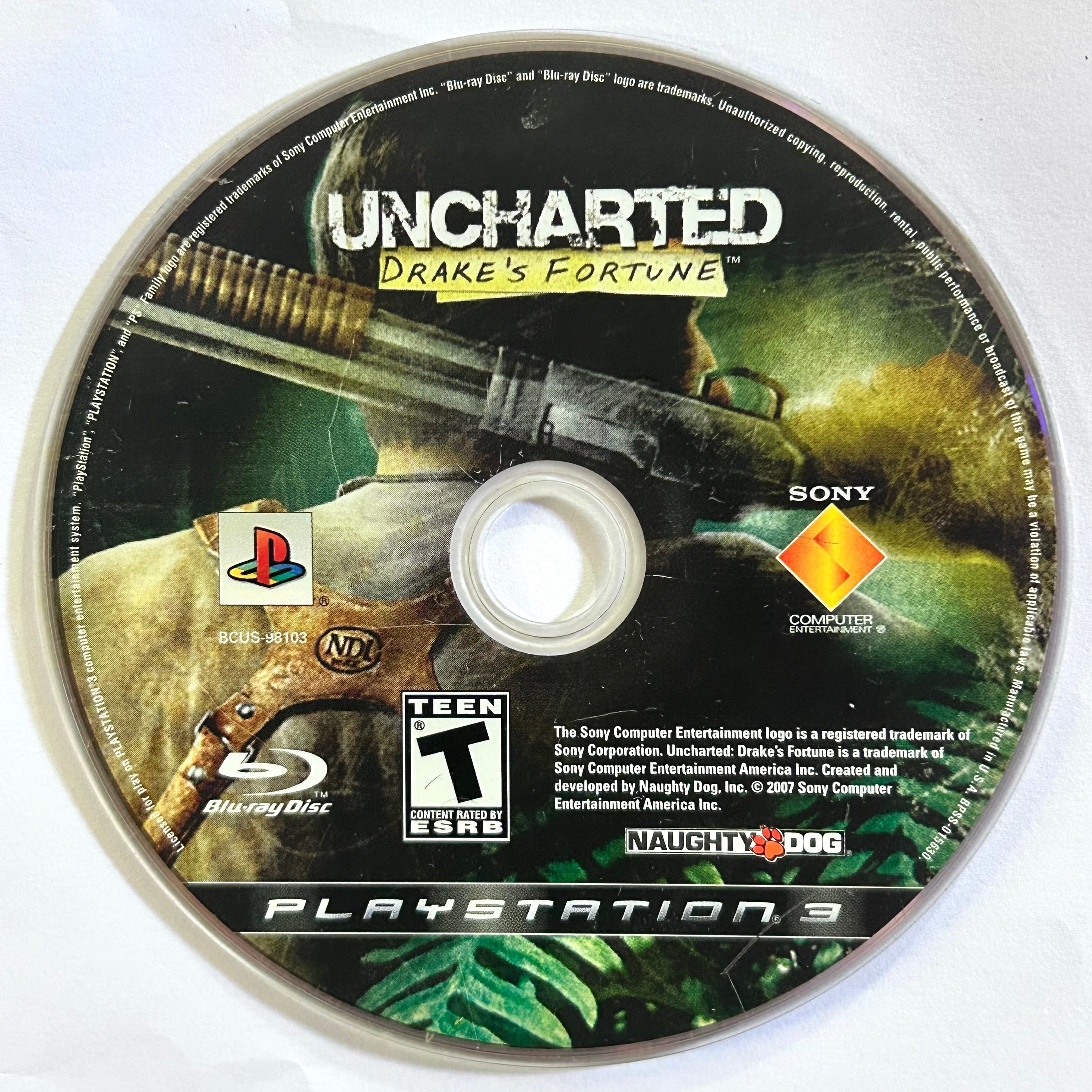 Uncharted: Drake's Fortune - PlayStation 3 / PS3 - NTSC - Disc (BCUS-9 ...