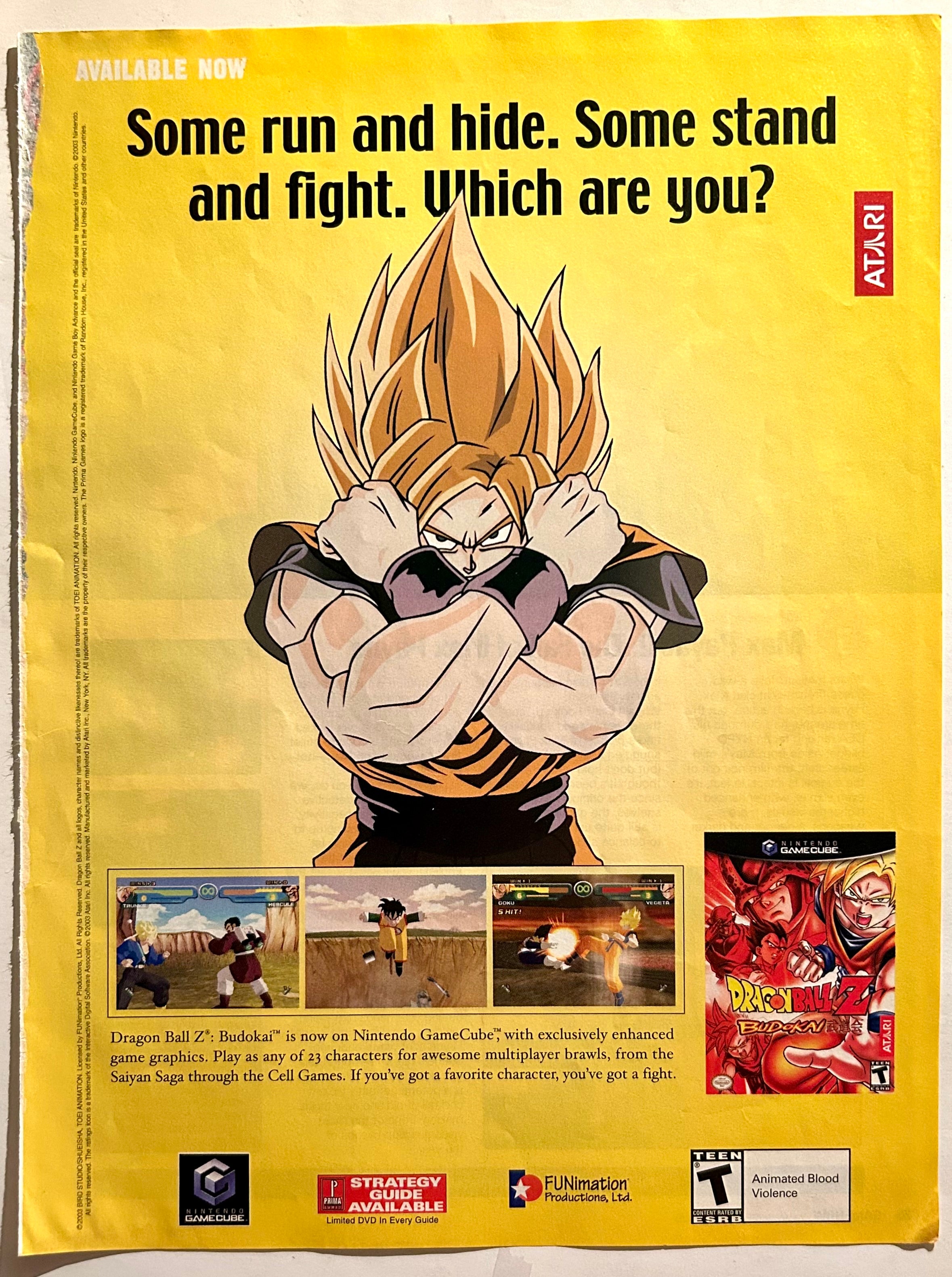 Dragon Ball Z: Budokai - NGC - Original Vintage Advertisement - Print ...