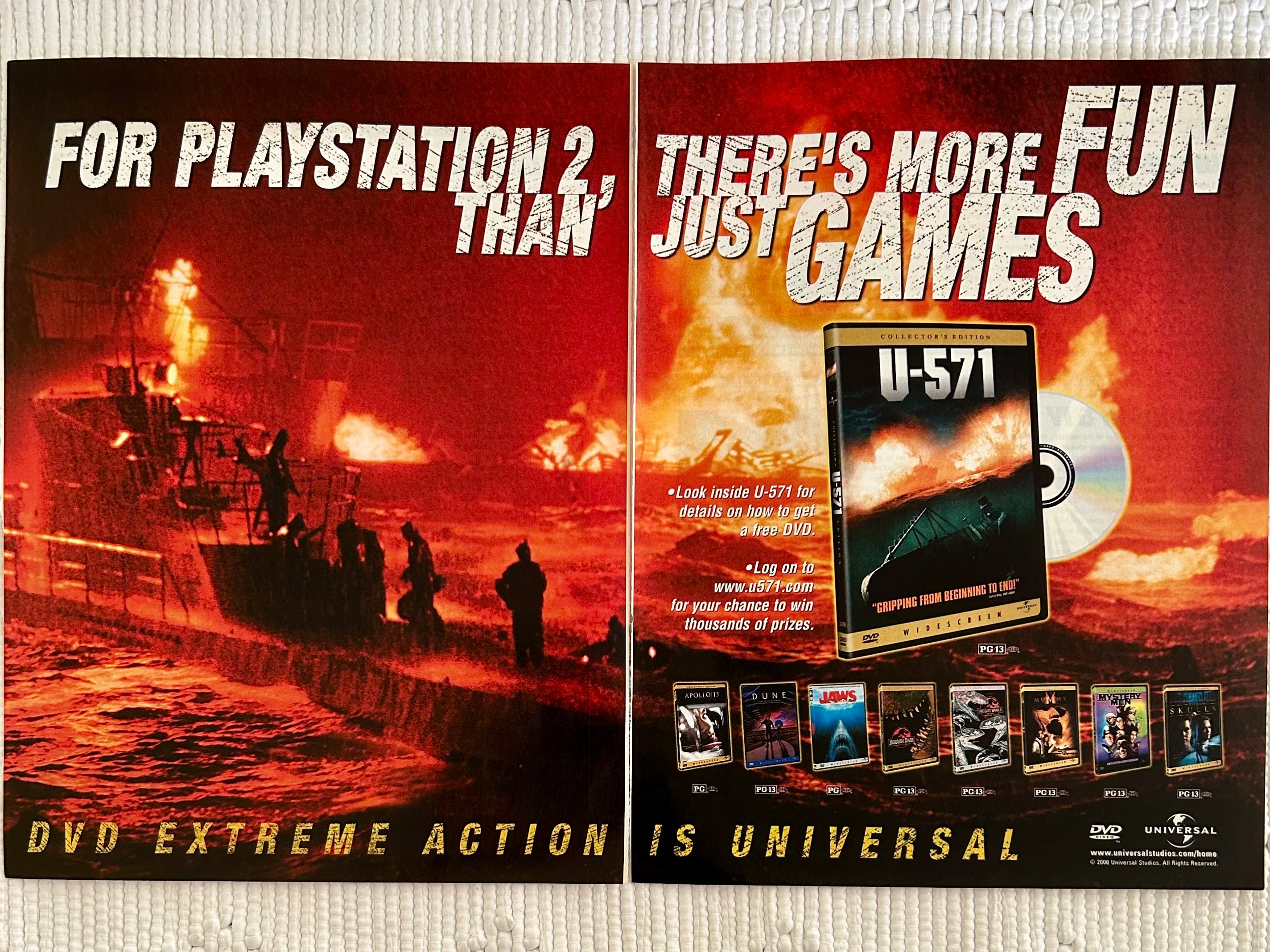 PlayStation 2 - Original Vintage Advertisement - Print Ads - Laminated ...