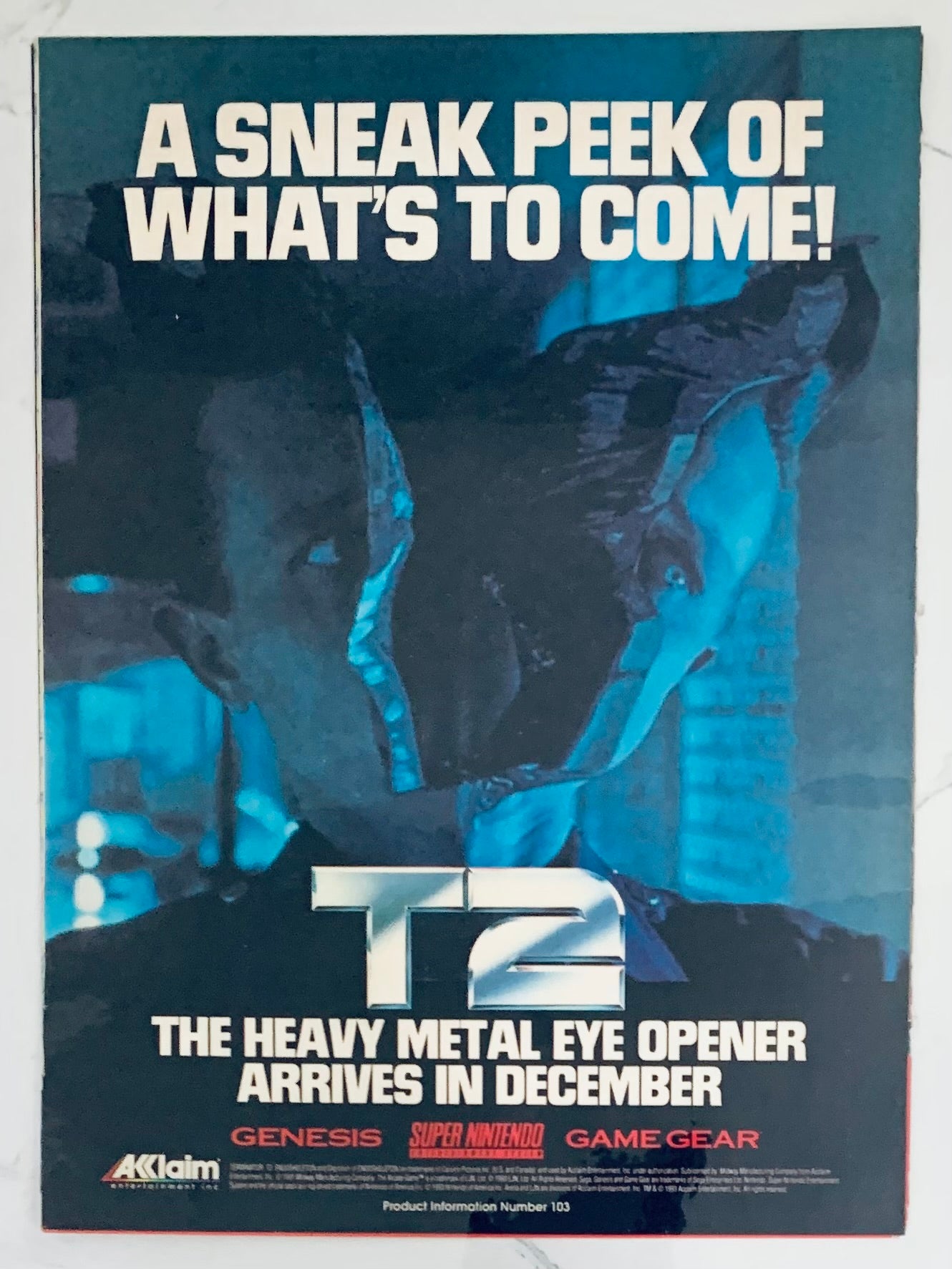 T2 / Crash Dummies - SNES / Genesis - Original Vintage Advertisement ...