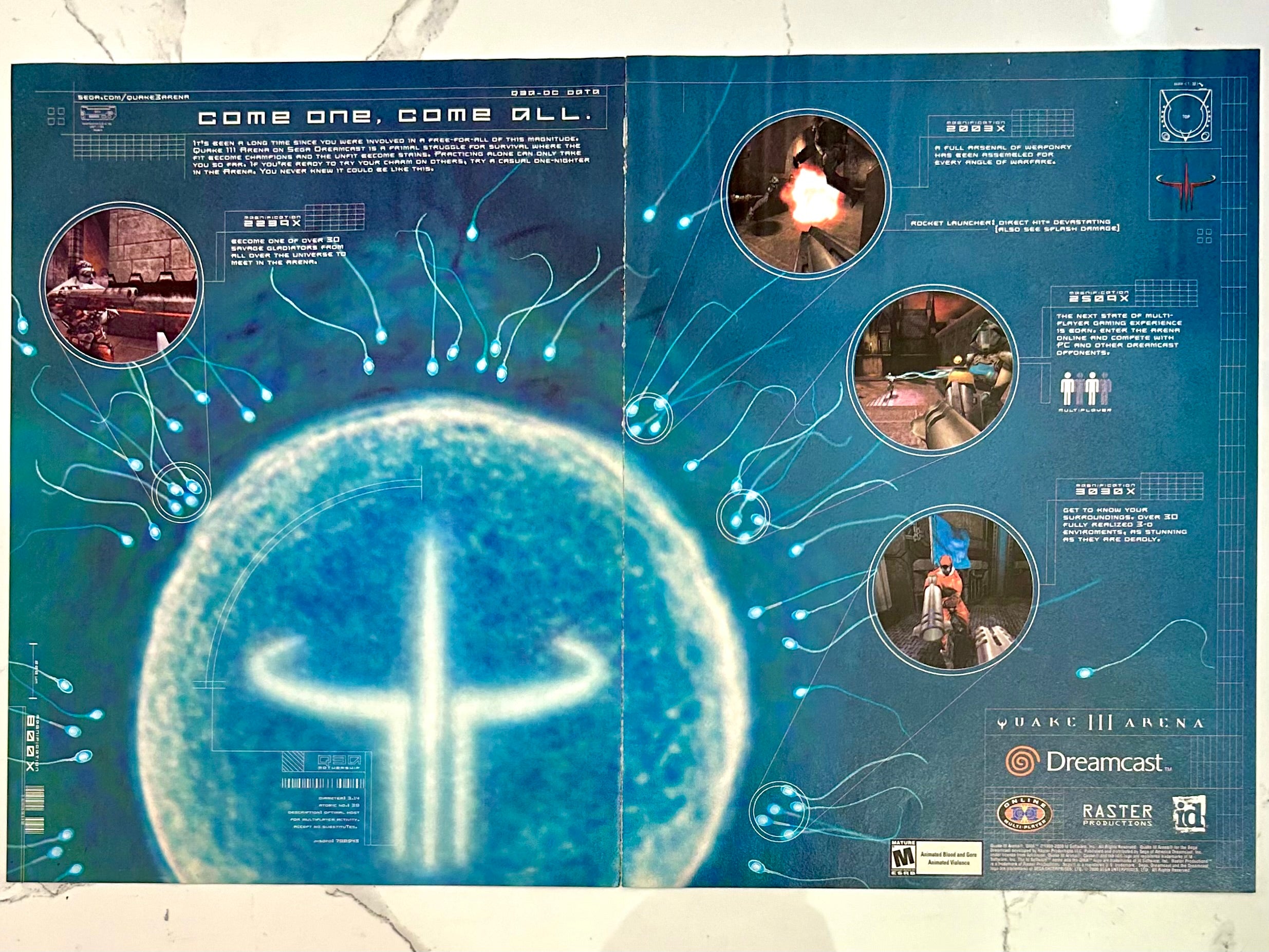 Quake III Arena - Dreamcast - Original Vintage Advertisement - Print A ...