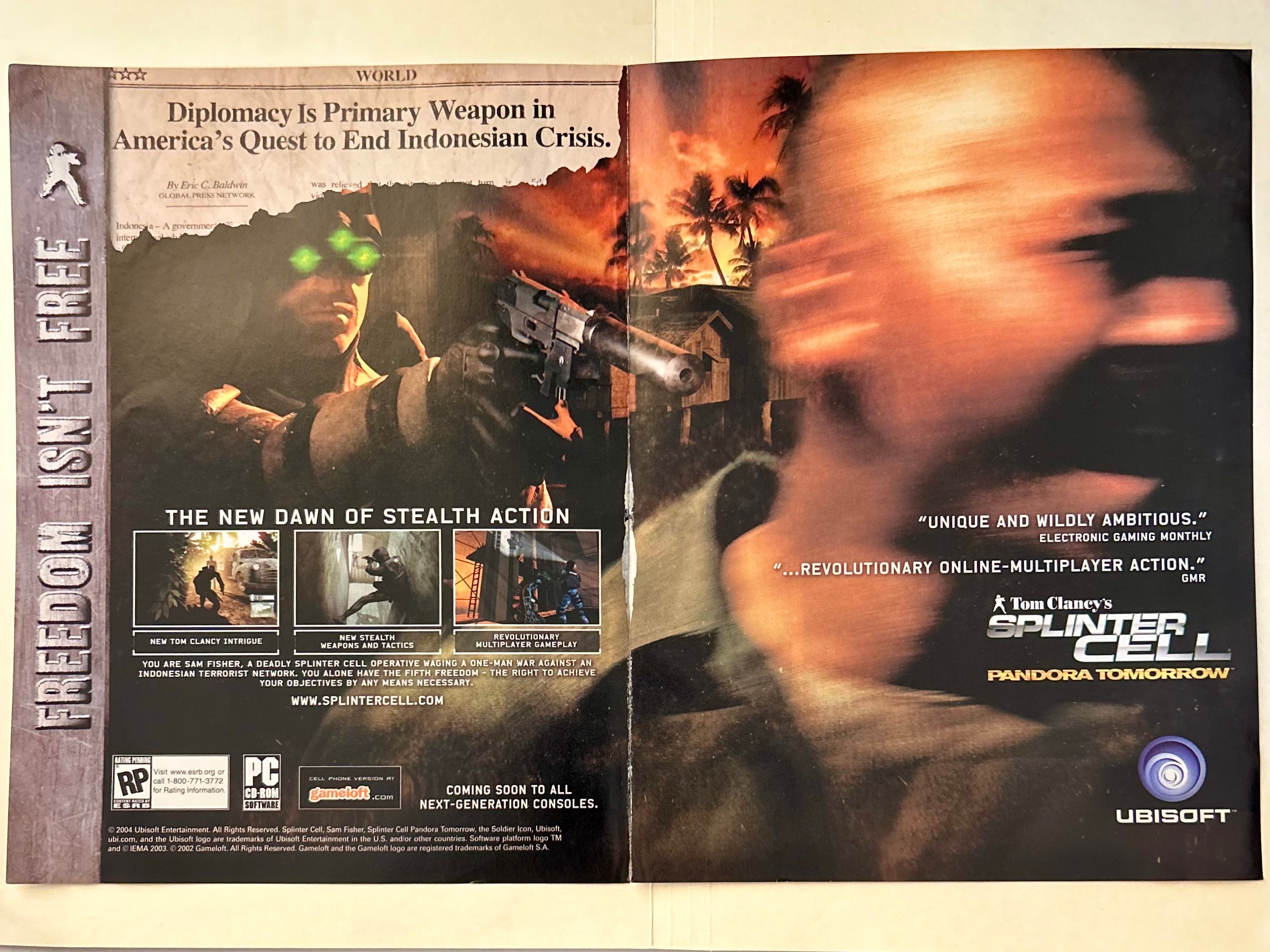 Tom Clancy’s Splinter Cell: Pandora Tomorrow - PC - Original Vintage A ...