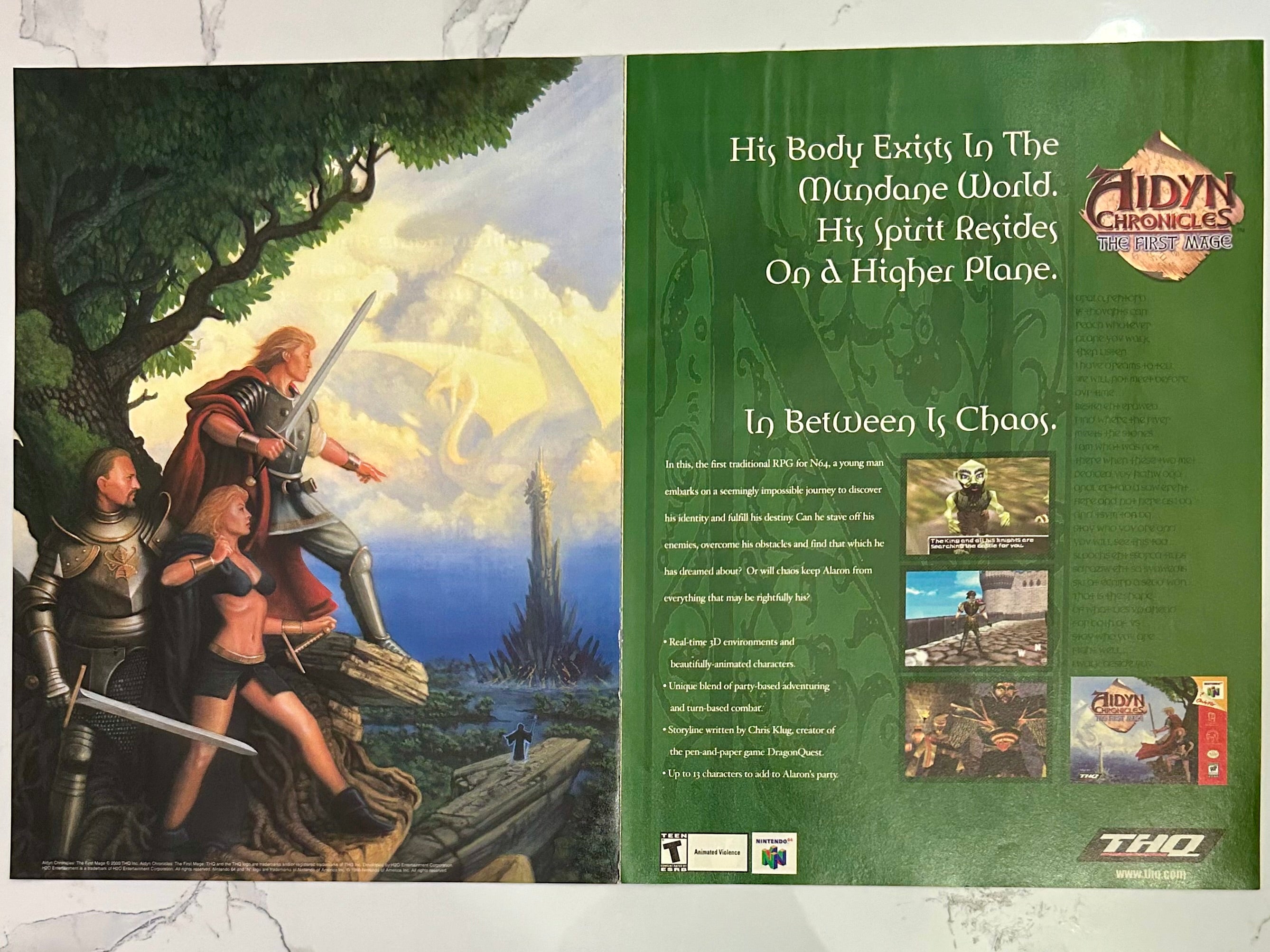 Aidyn Chronicles: The First Mage - N64 - Original Vintage Advertisemen ...