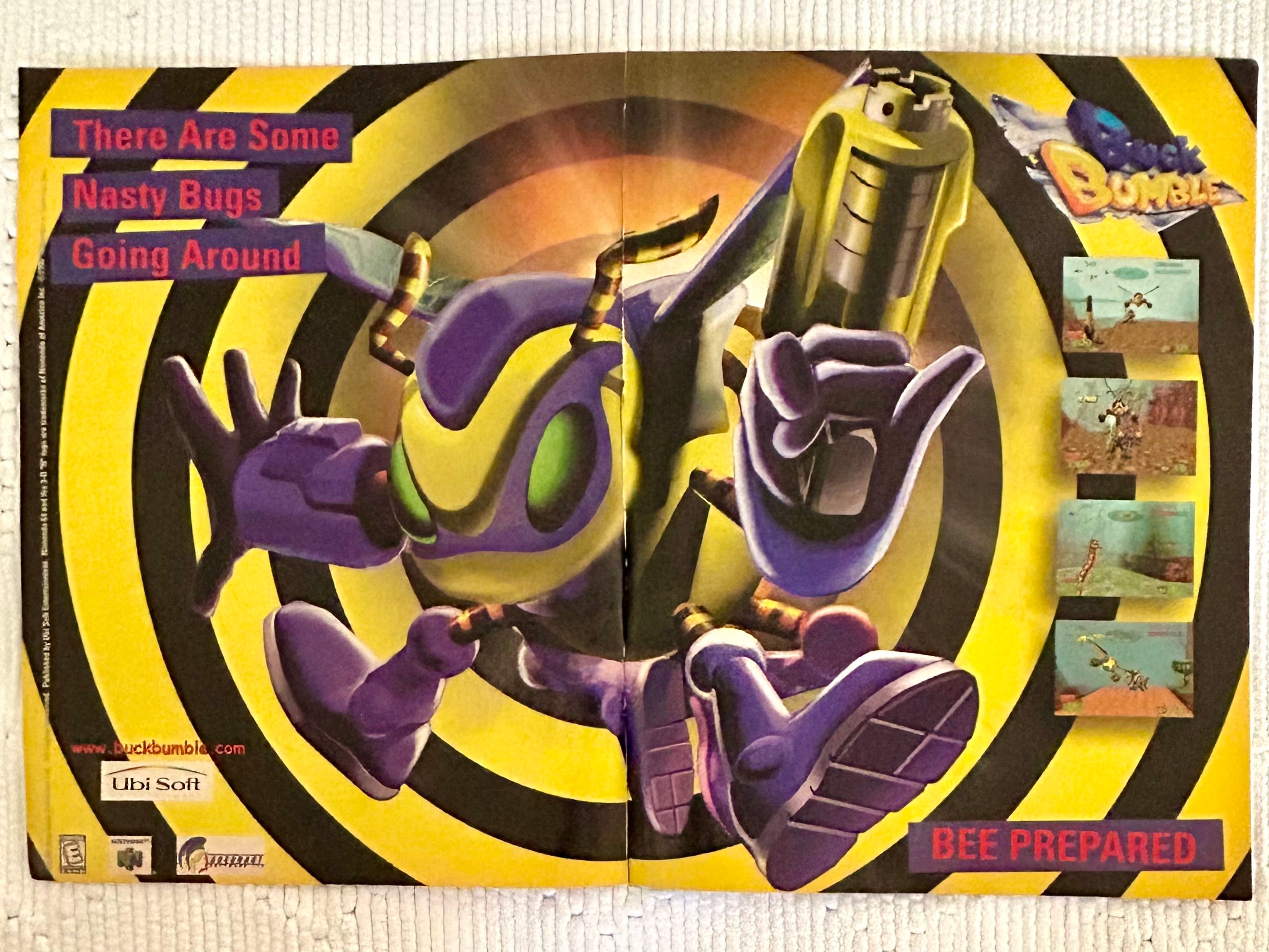 Buck Bumble - N64 - Original Vintage Advertisement - Print Ads - Lamin ...