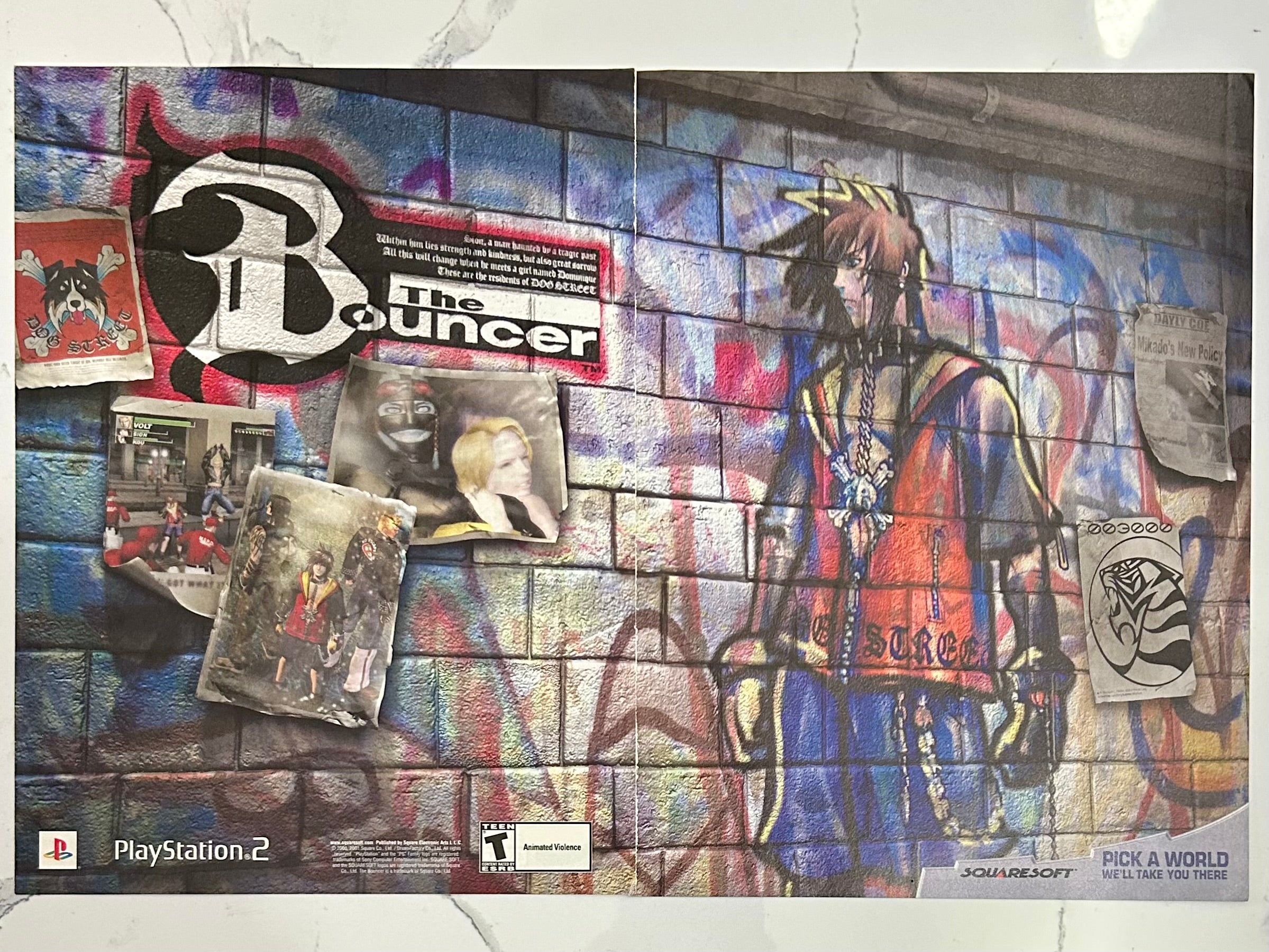 The Bouncer - PS2 - Original Vintage Advertisement - Print Ads - Lamin ...