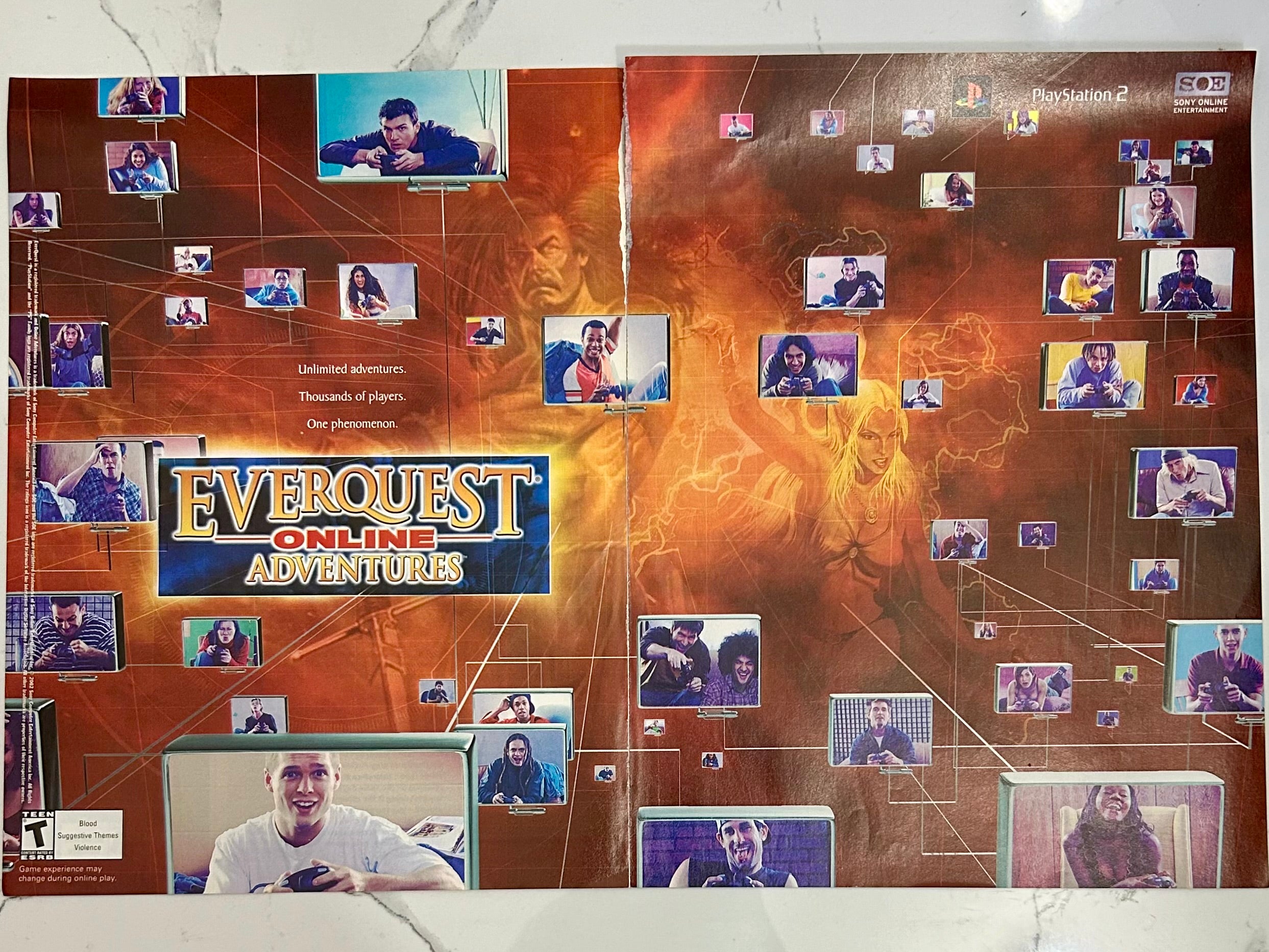 EverQuest Online Adventures - PS2 - Original Vintage Advertisement - P ...