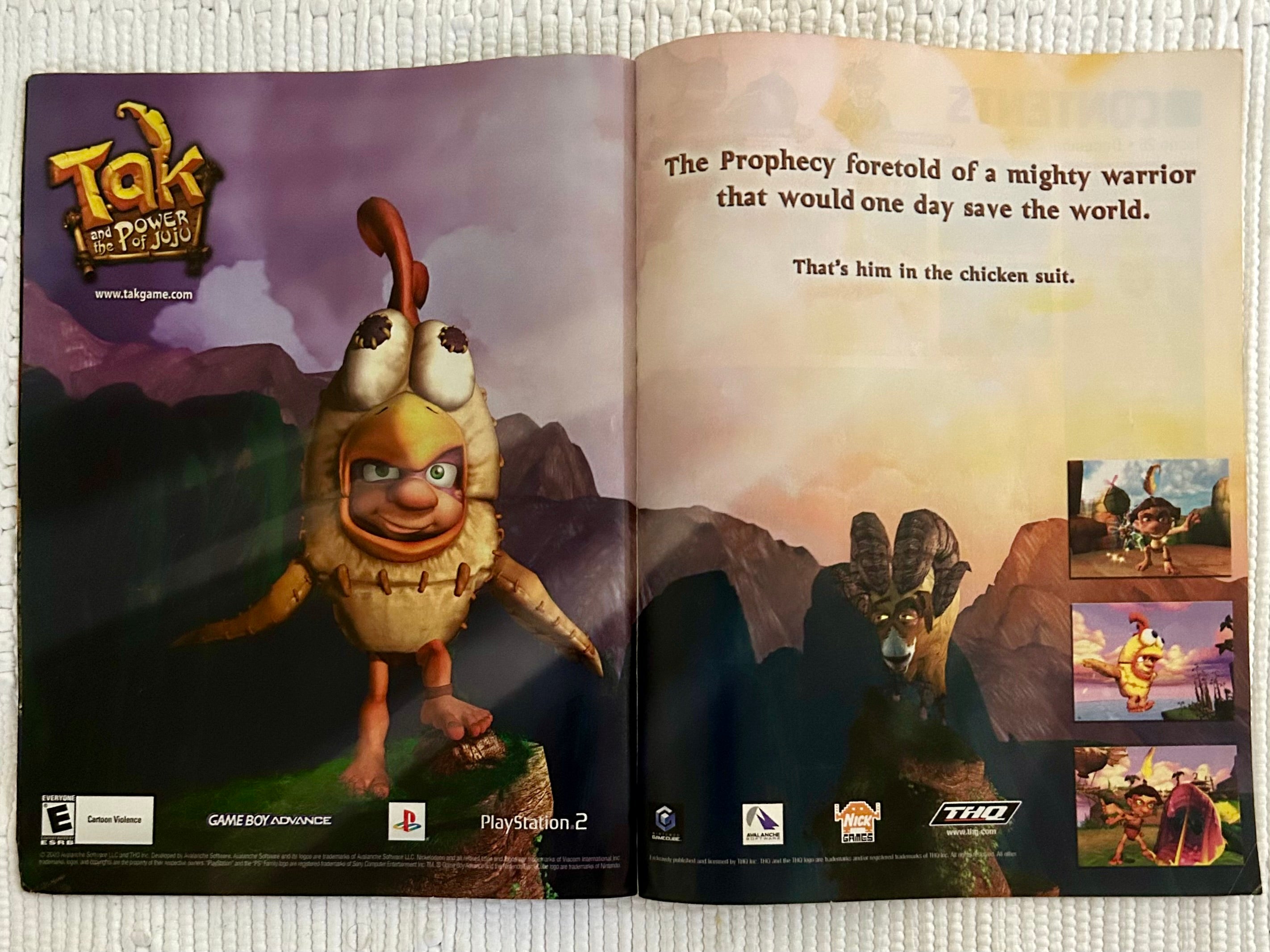 Tak and the Power of Juju - PS2 NGC GBA- Original Vintage Advertisemen ...