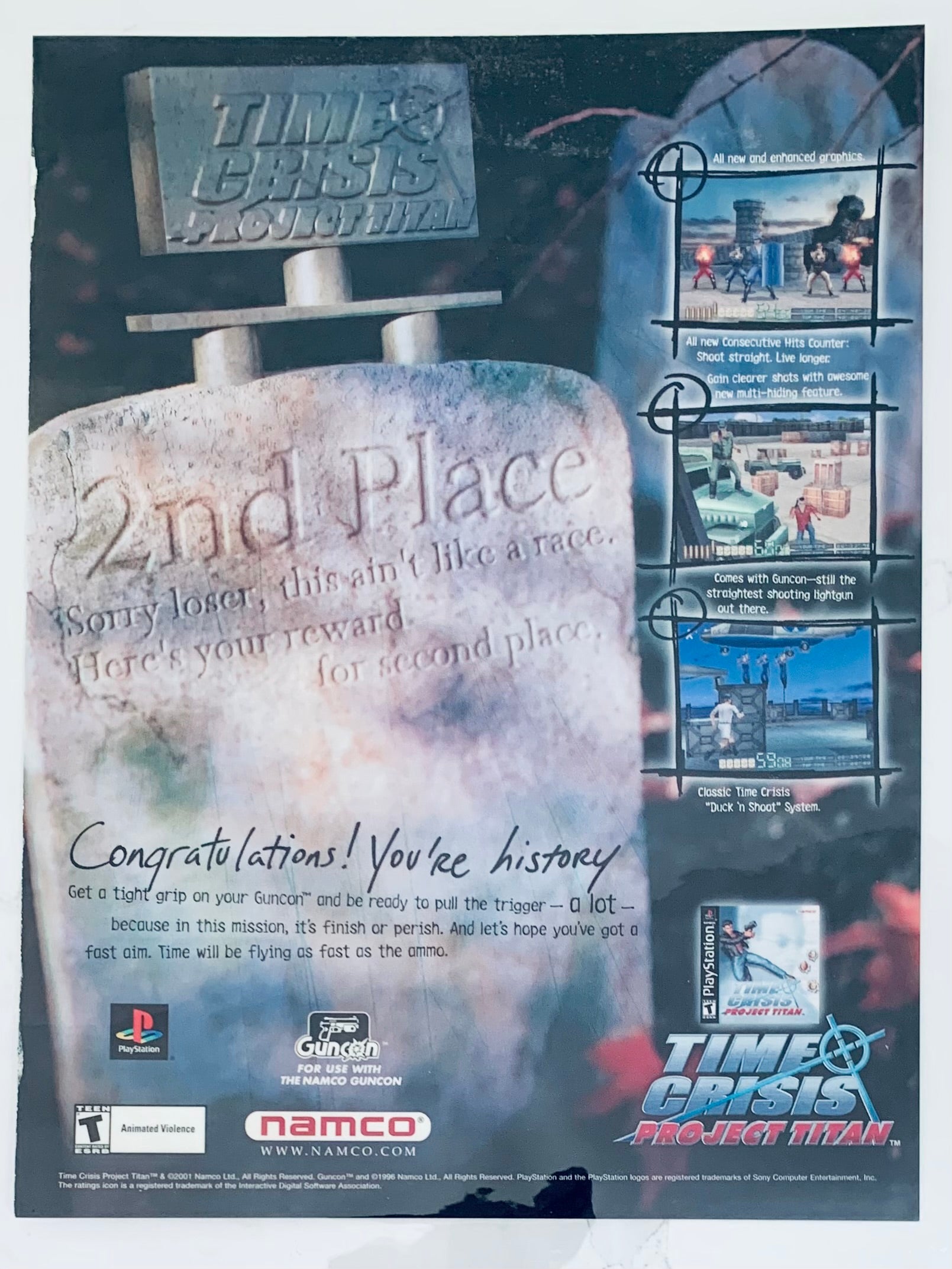 Time Crisis Project Titan - PlayStation - Original Vintage Advertiseme ...