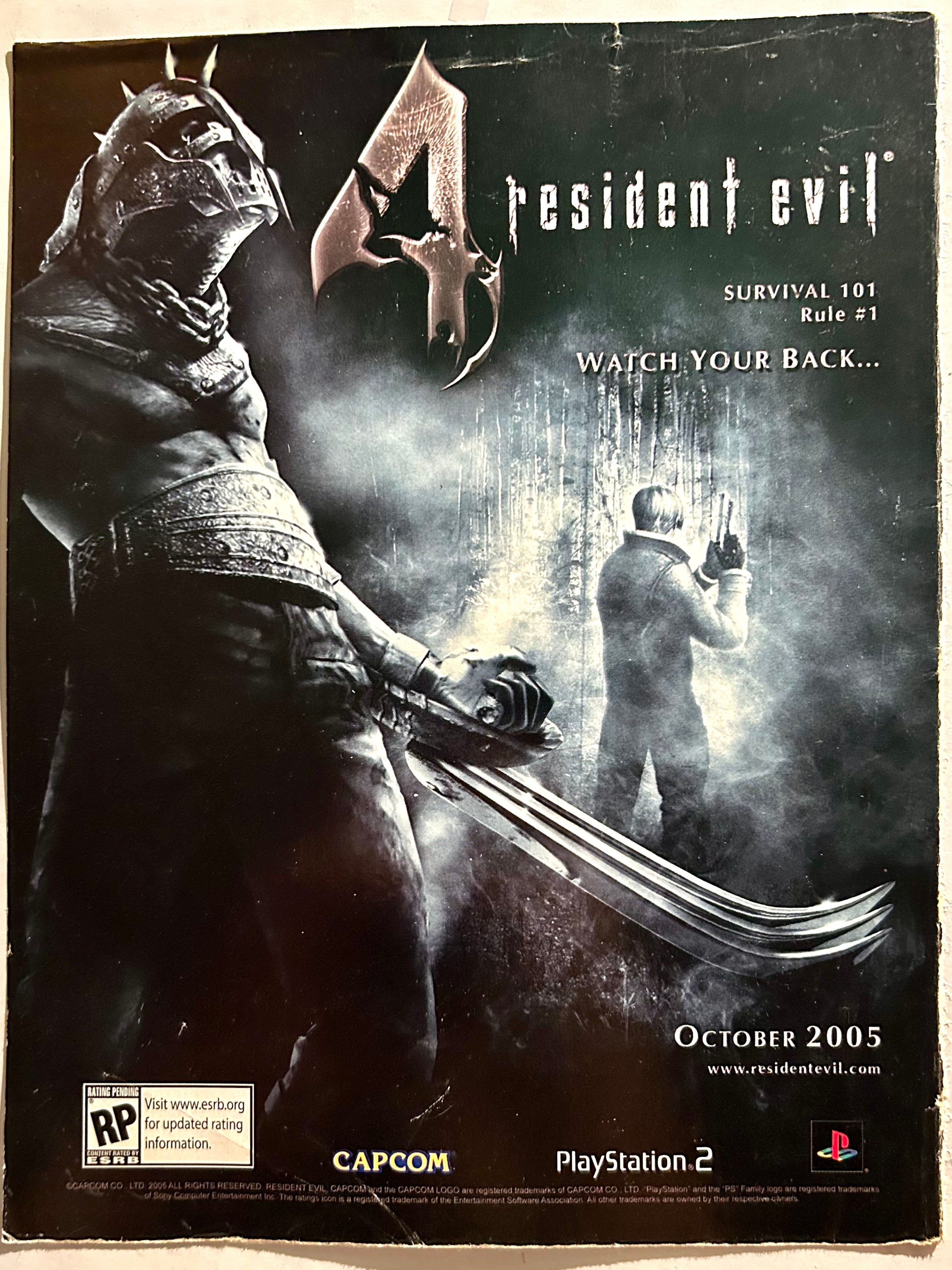Resident Evil 4 - PS2 - Original Vintage Advertisement - Print Ads - L ...
