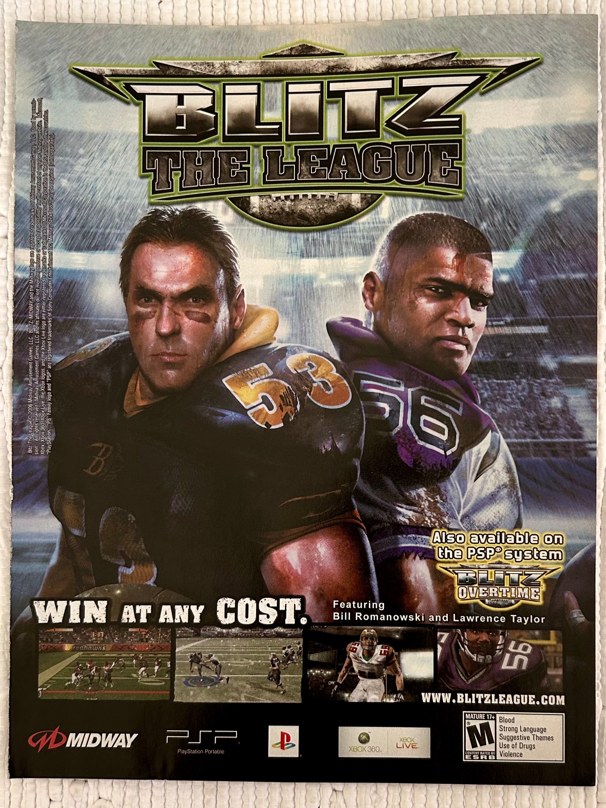 Blitz: The League - PSP - Original Vintage Advertisement - Print Ads ...