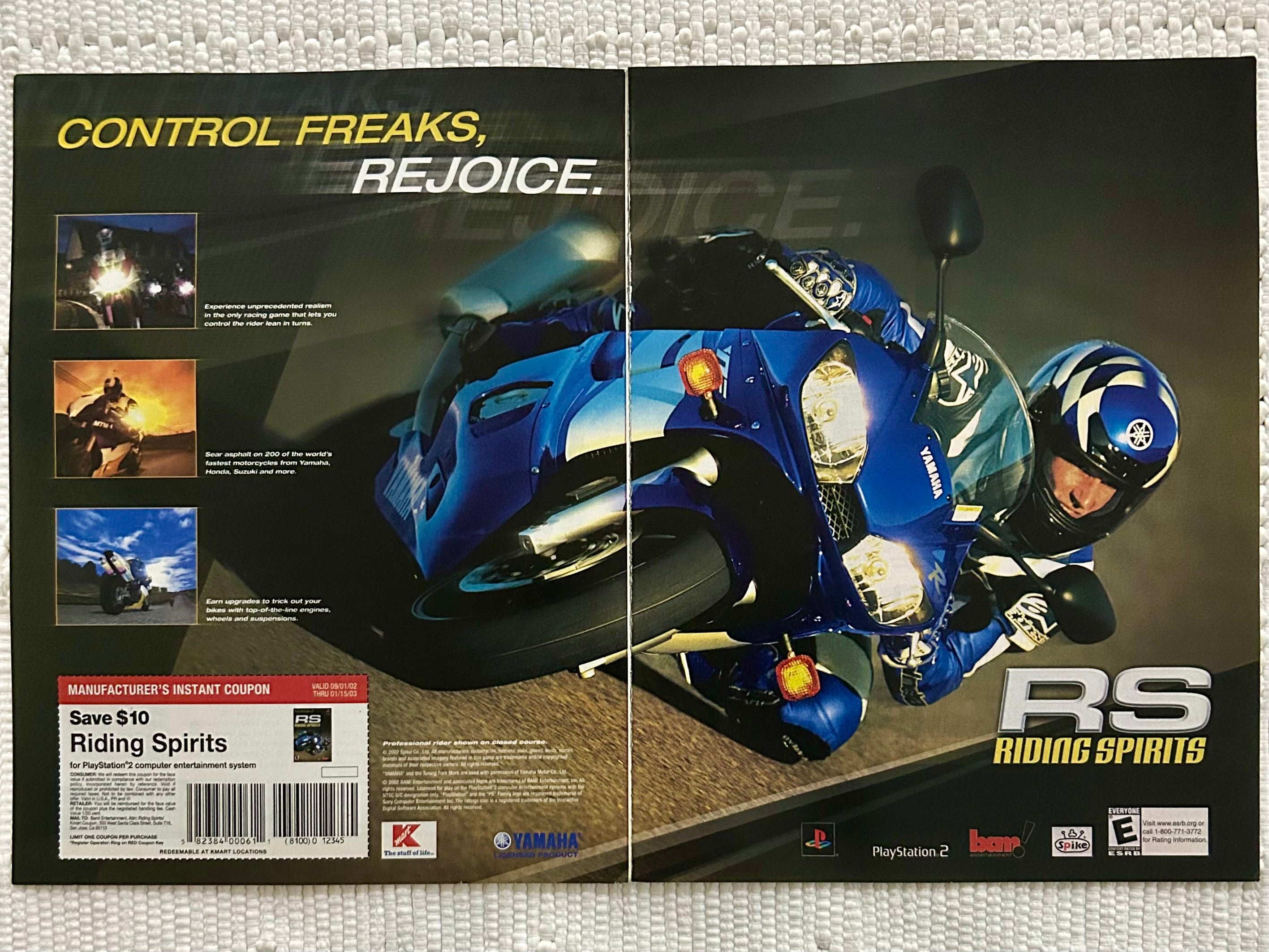 RS: Riding Spirits - PS2 - Original Vintage Advertisement - Print Ads ...