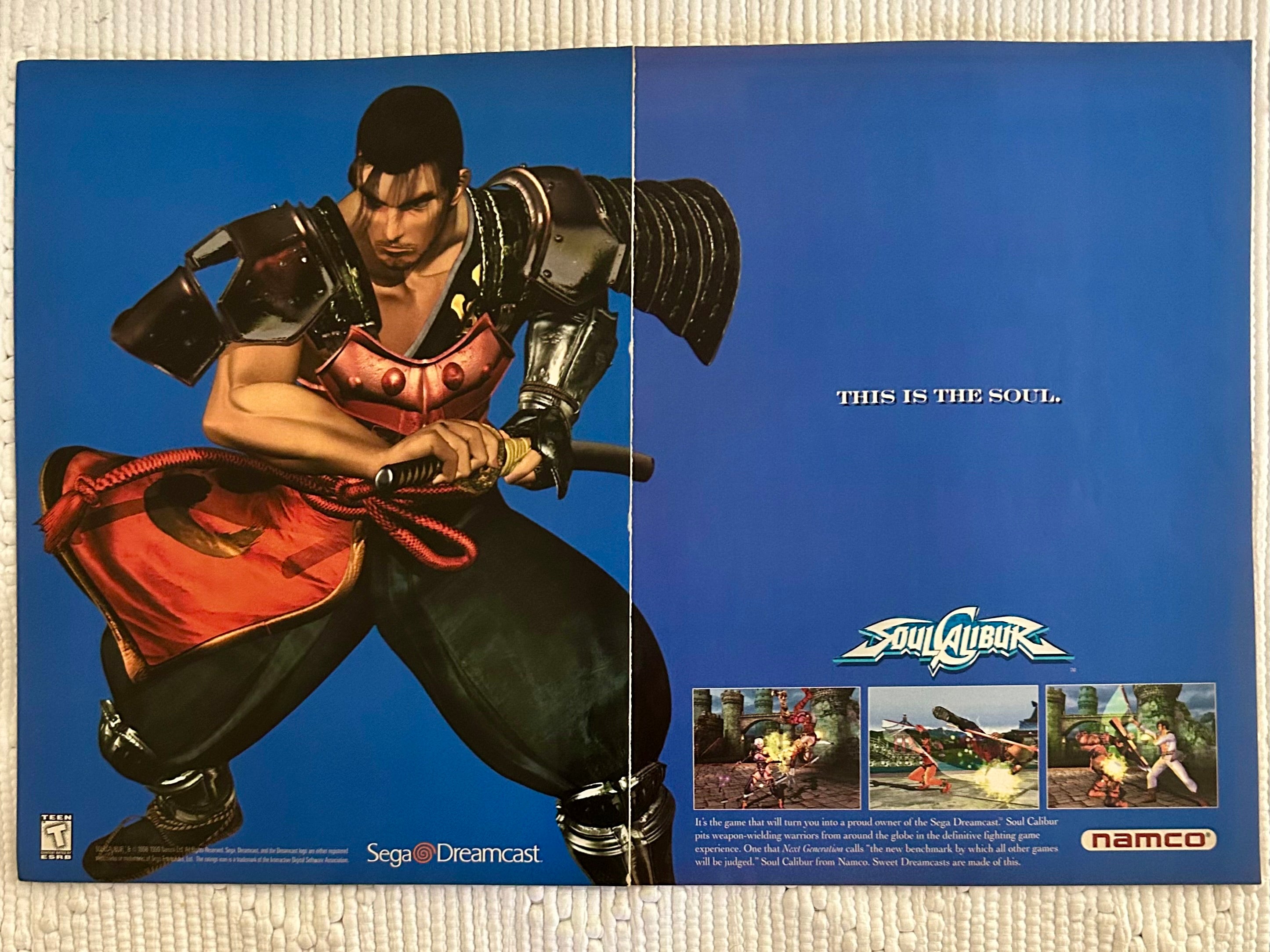 Soul Calibur - Dreamcast - Original Vintage Advertisement - Print Ads ...