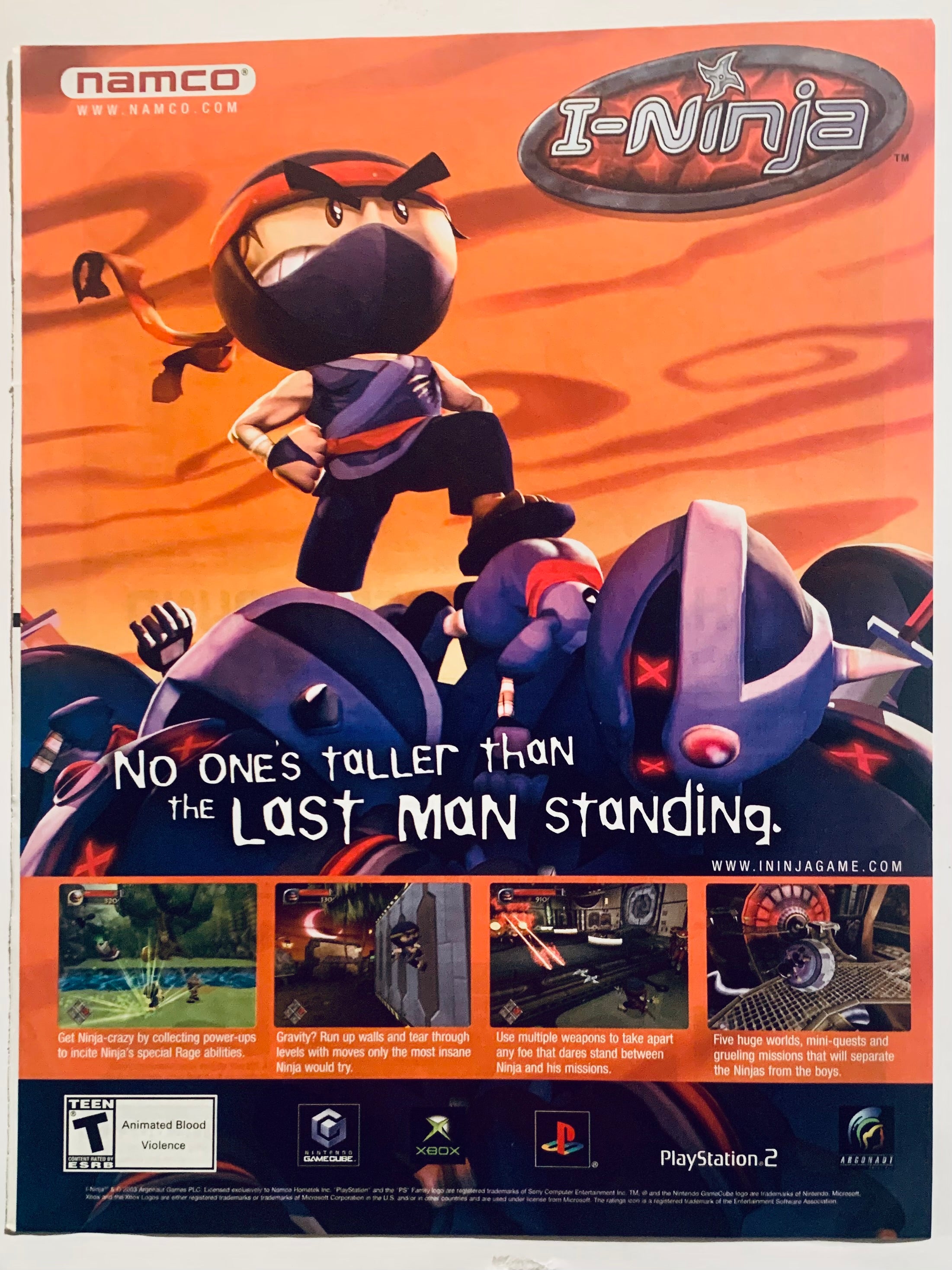 I-Ninja - PS2 NGC Xbox - Original Vintage Advertisement - Print Ads ...