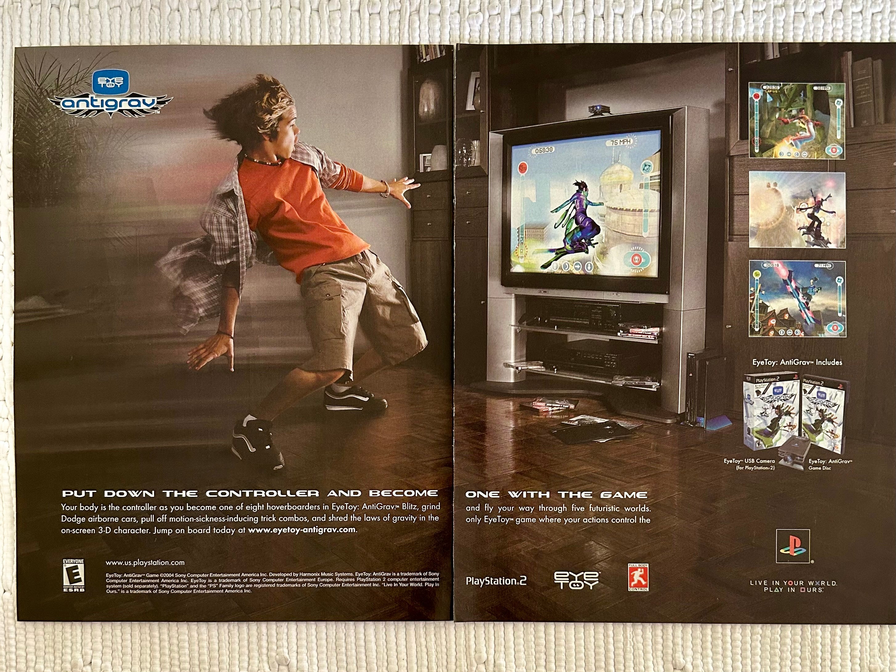 EyeToy: AntiGrav - PS2 - Original Vintage Advertisement - Print Ads ...