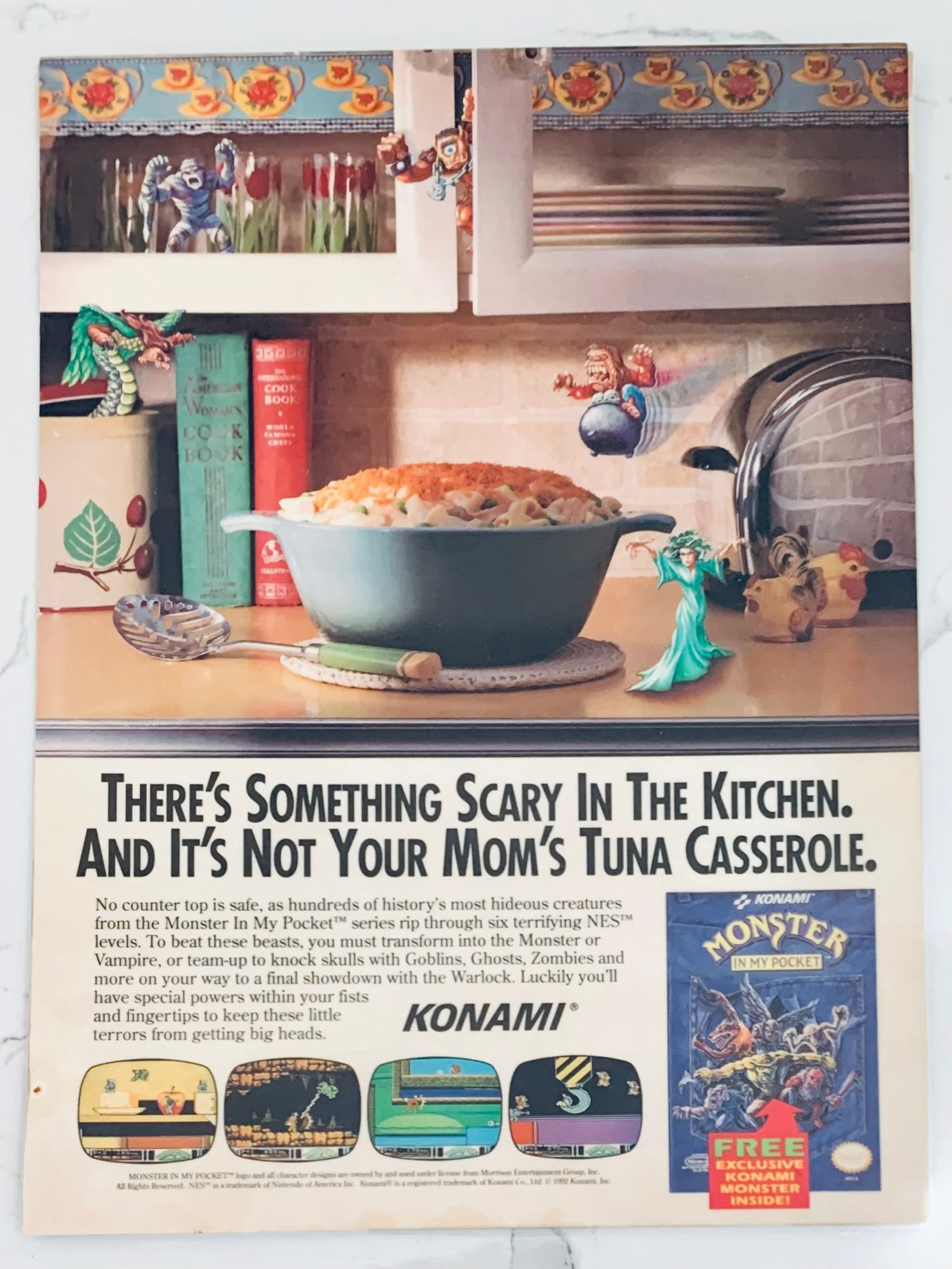 Monster in My Pocket - NES - Original Vintage Advertisement - Print Ad ...