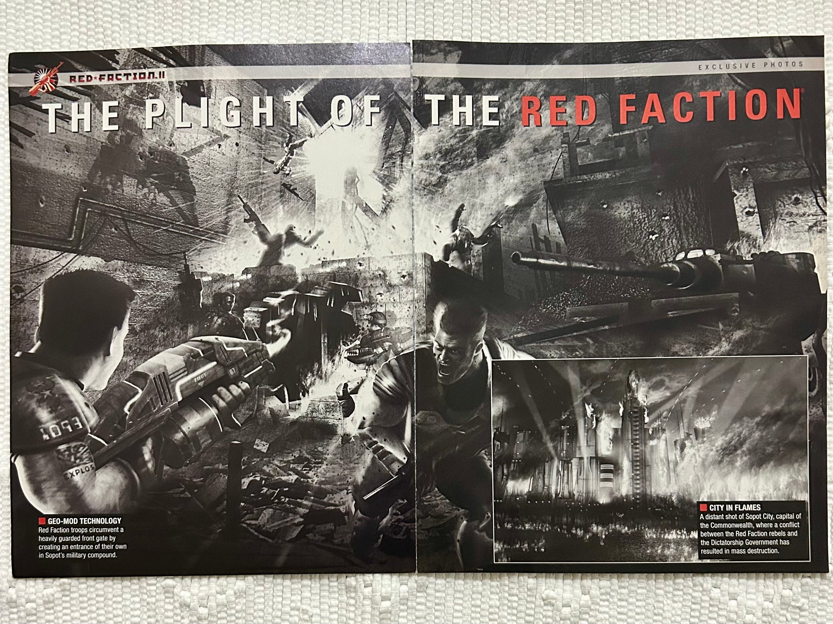 Red Faction II - PS2 - Original Vintage Advertisement - Print Ads - La ...