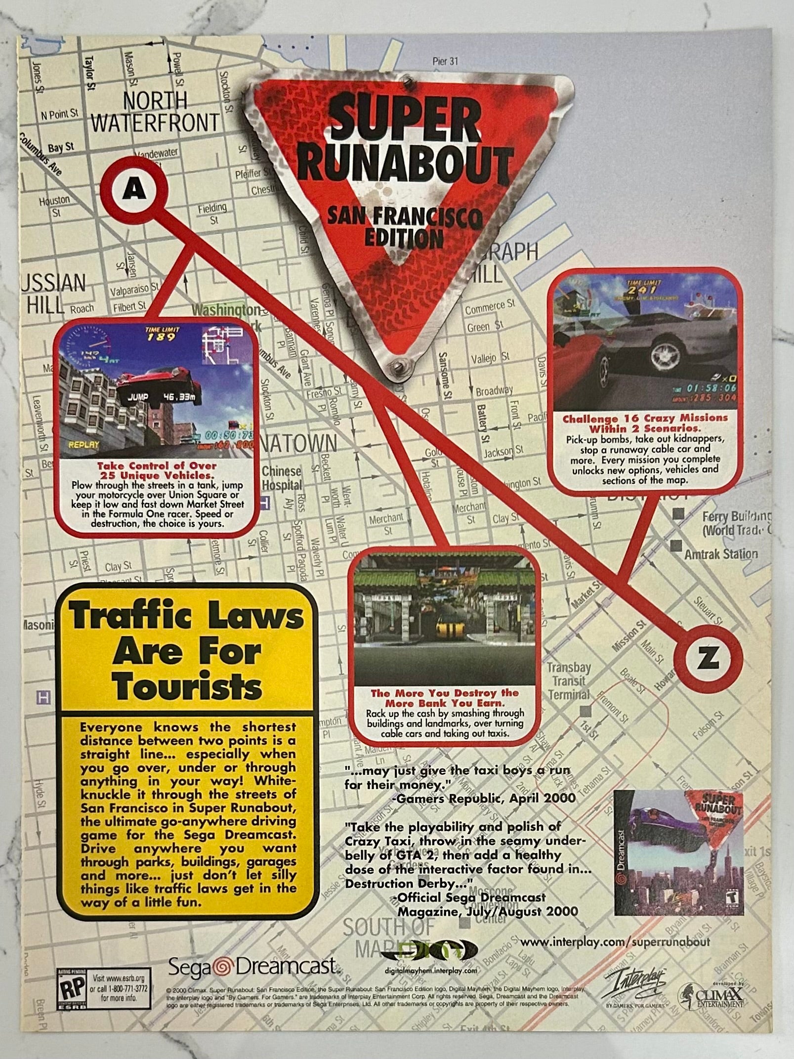 Super Runabout: San Francisco Edition - Dreamcast - Original Vintage A ...