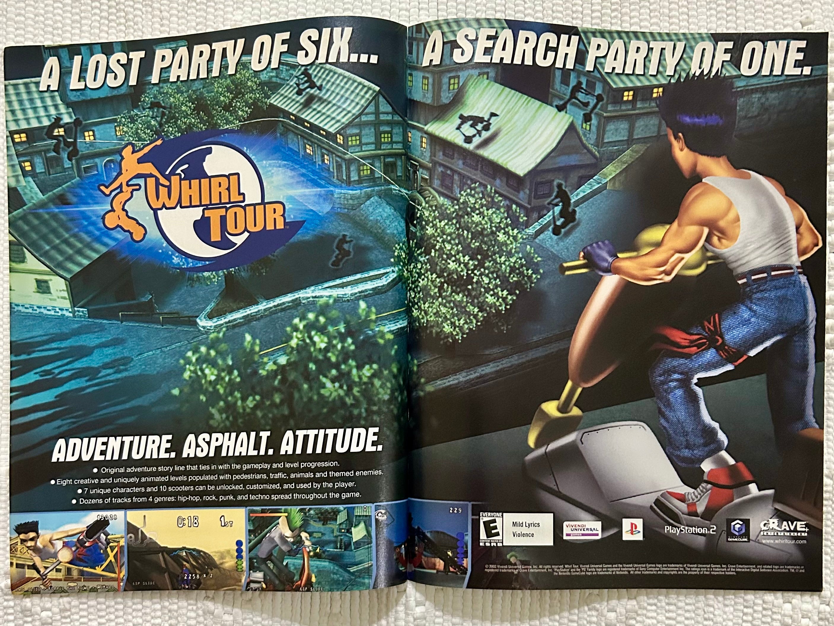 Whirl Tour - PS2 NGC - Original Vintage Advertisement - Print Ads - La ...