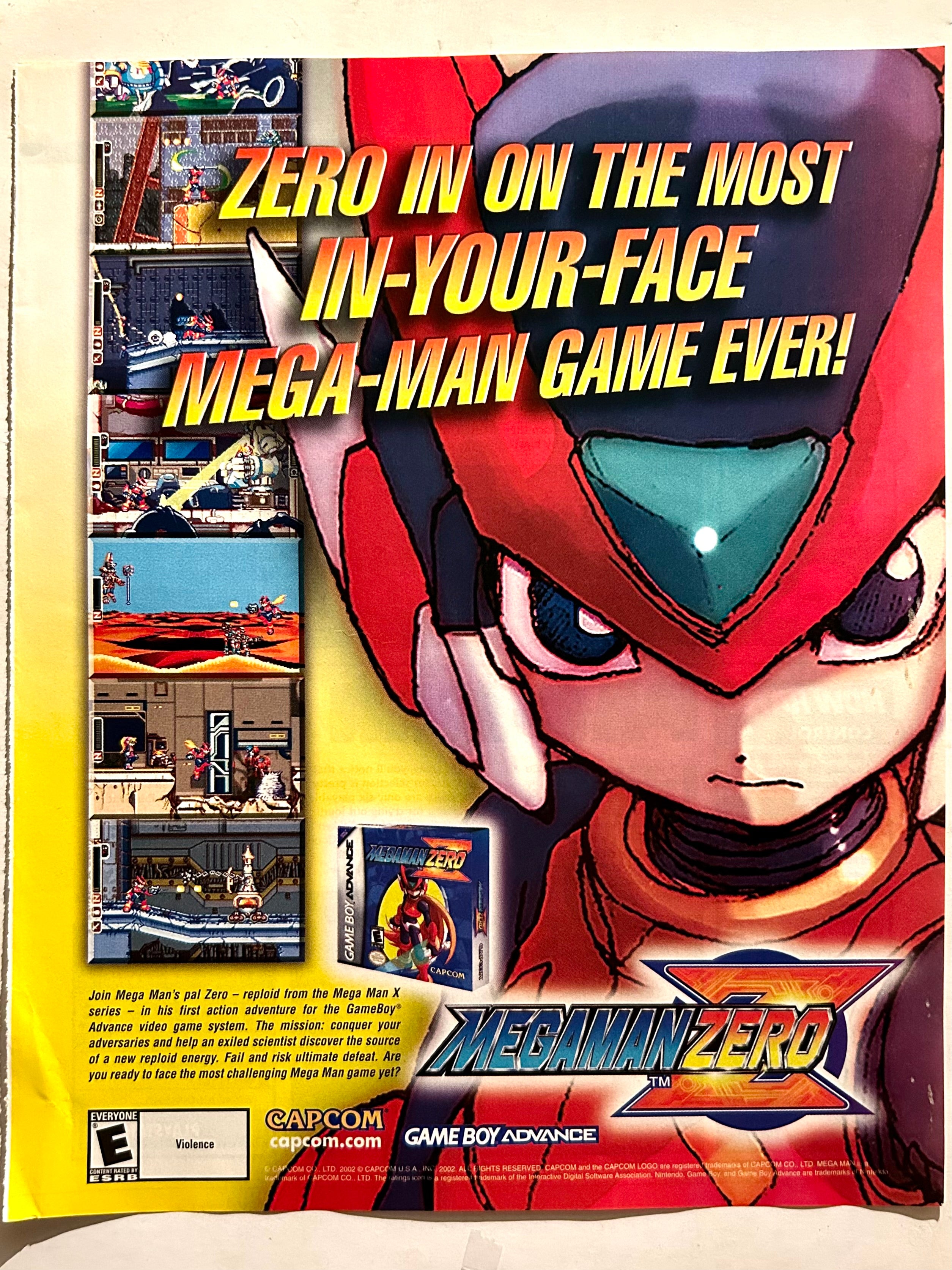 Megaman Zero - GBA - Original Vintage Advertisement - Print Ads - Lami ...