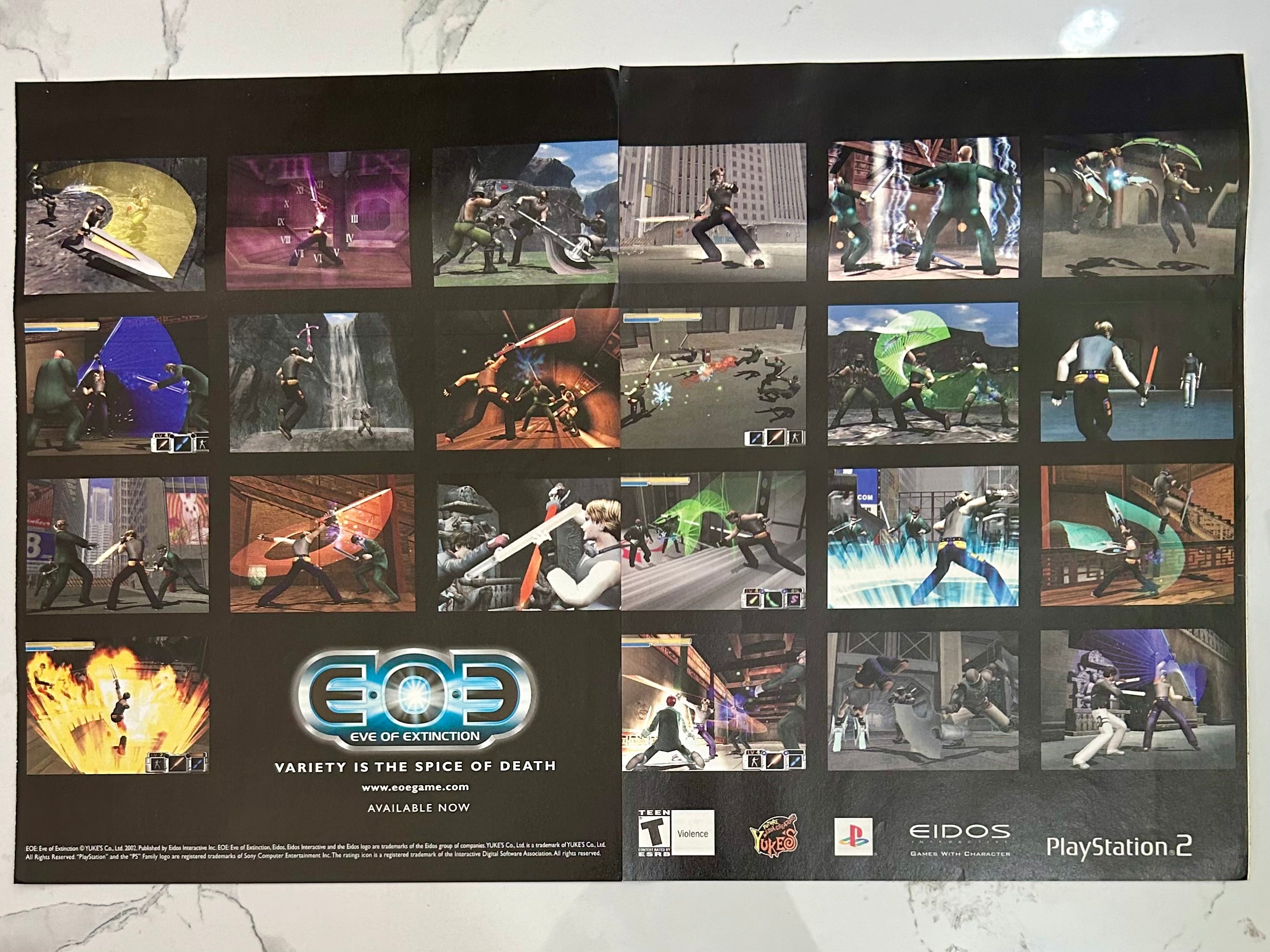 E.O.E.: Eve of Extinction - PS2 - Original Vintage Advertisement - Pri ...