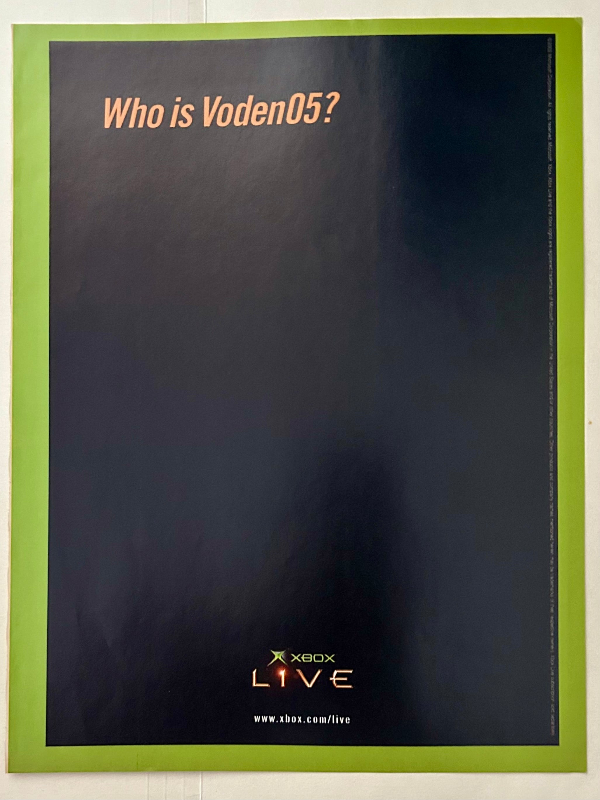 Xbox Live - Original Vintage Advertisement - Print Ads - Laminated A4 ...