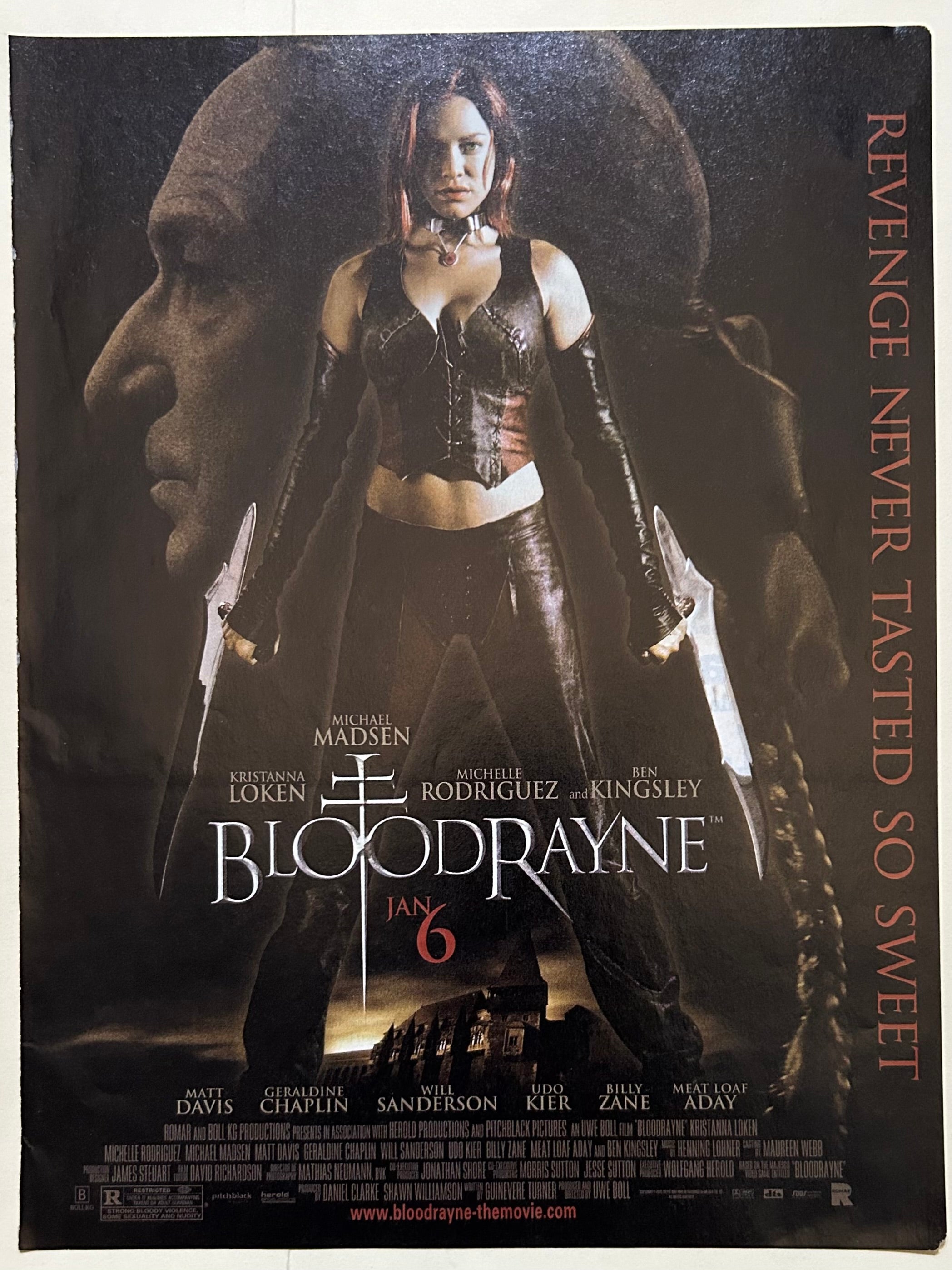 Bloodrayne - Original Vintage Advertisement - Print Ads - Laminated A4 ...