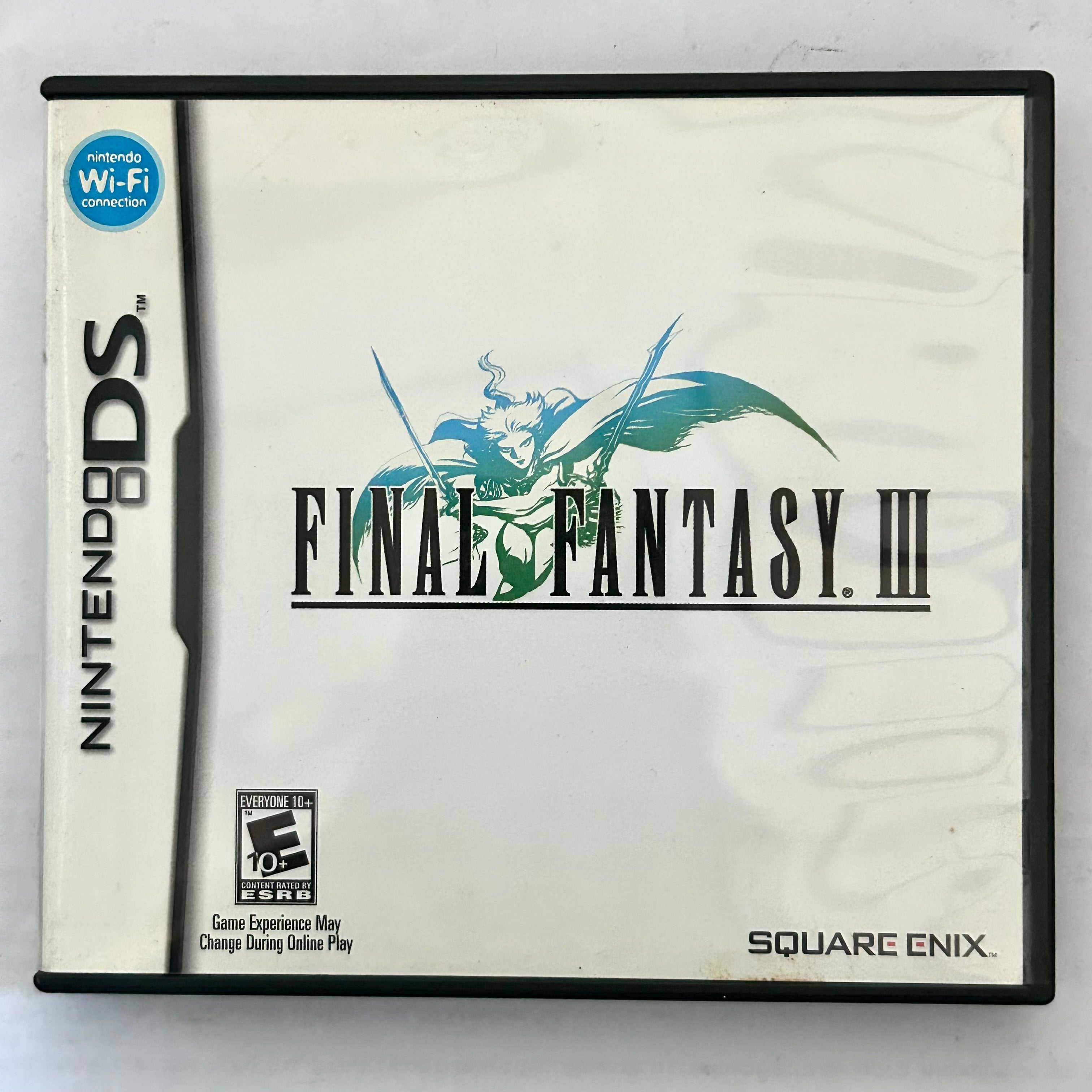 Final Fantasy III - Nintendo DS / DSLite DSi XL - NTSC - Box & Manual ...