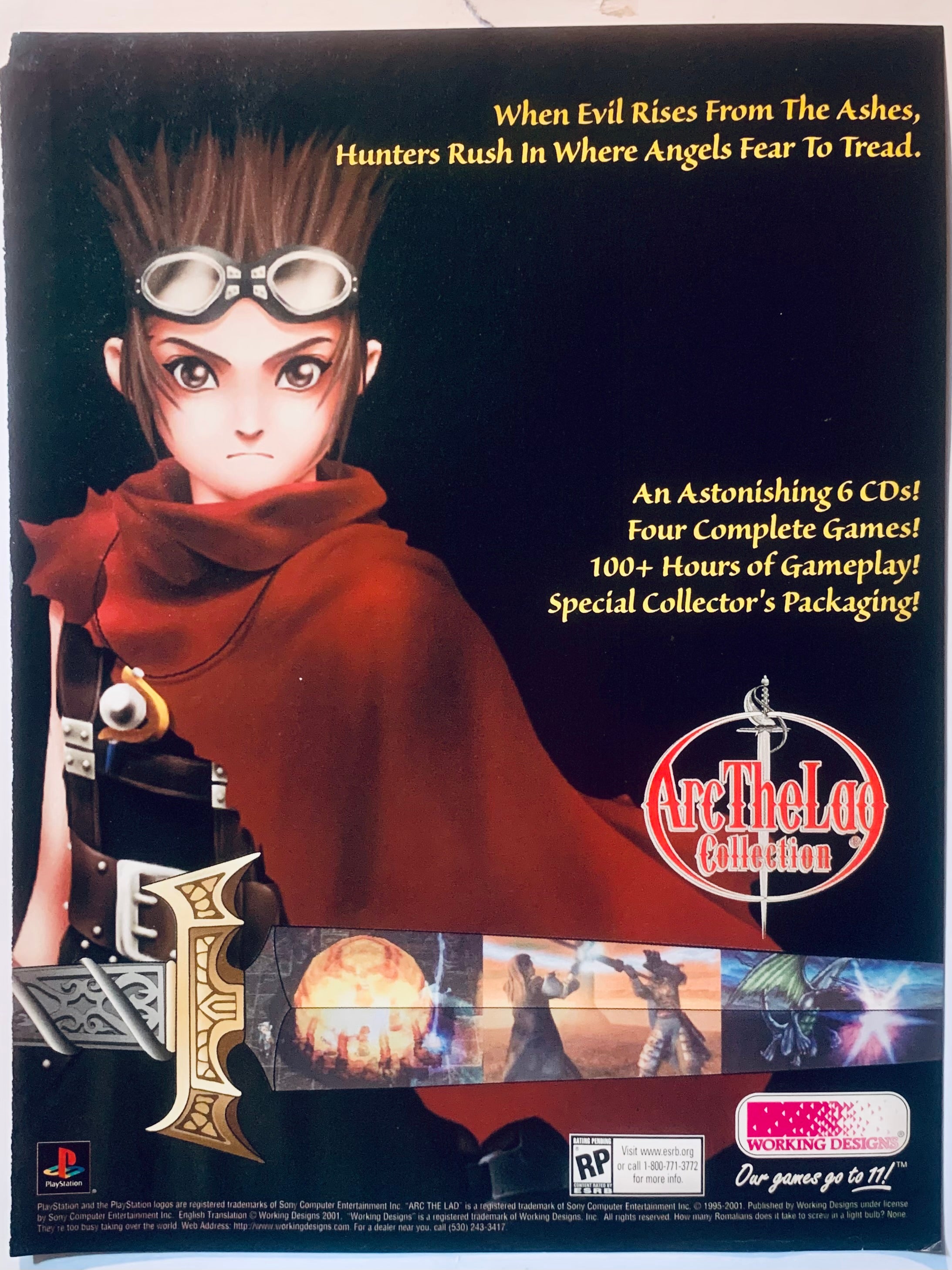 Arc the Lad Collection - PlayStation - Original Vintage Advertisement ...