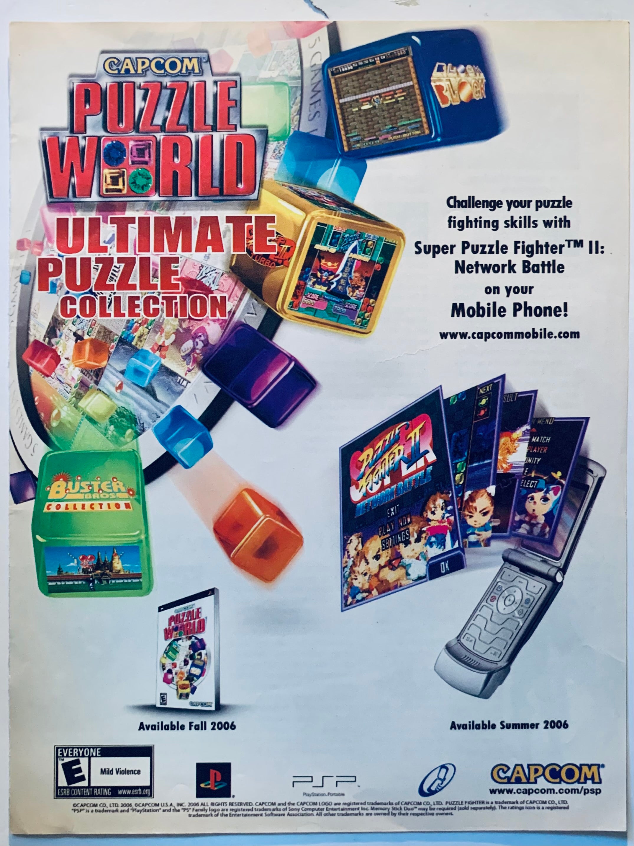Capcom Puzze Word - PSP - Original Vintage Advertisement - Print Ads ...