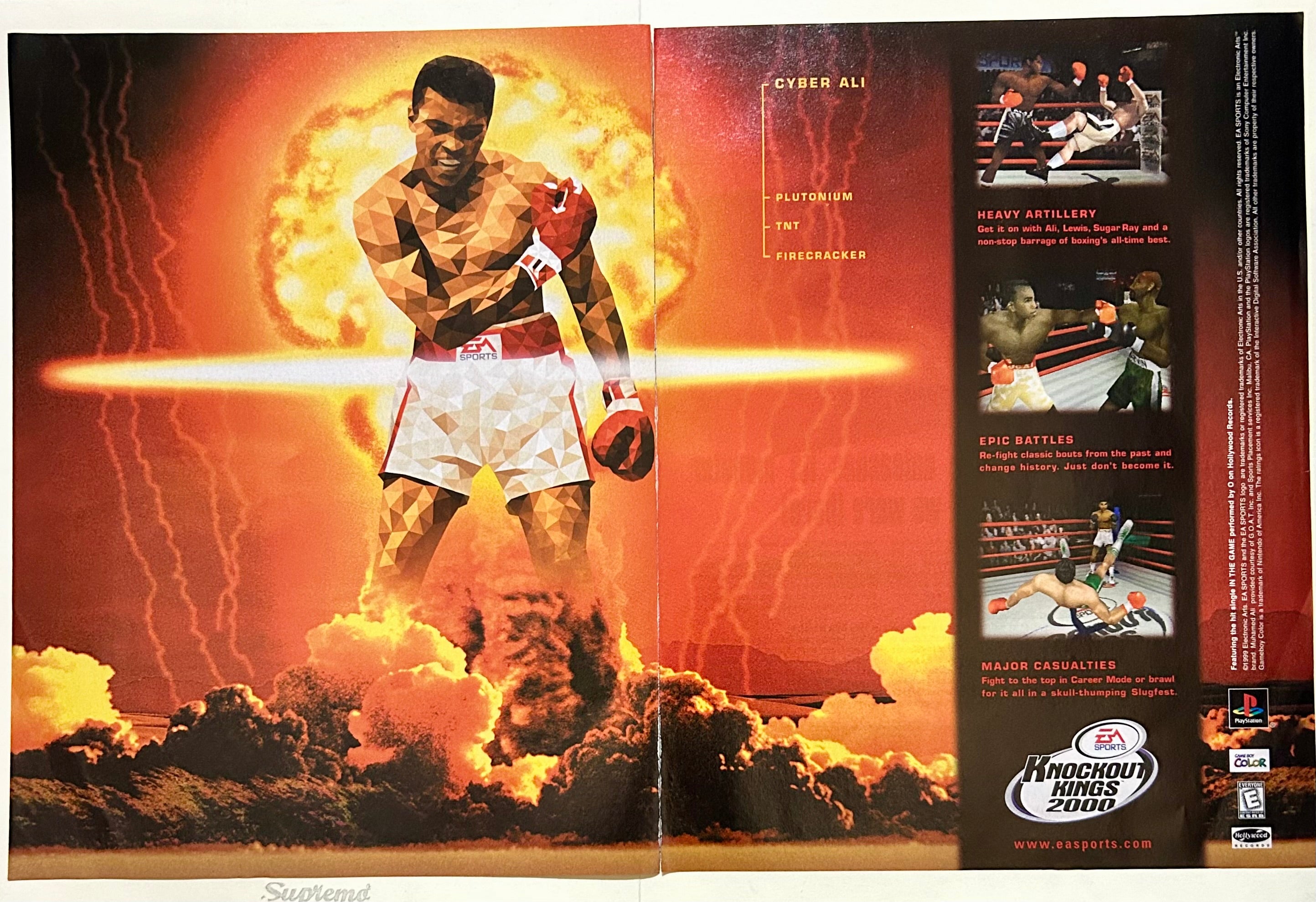 Knockout Kings 2000 - PlayStation GBC - Original Vintage Advertisement ...