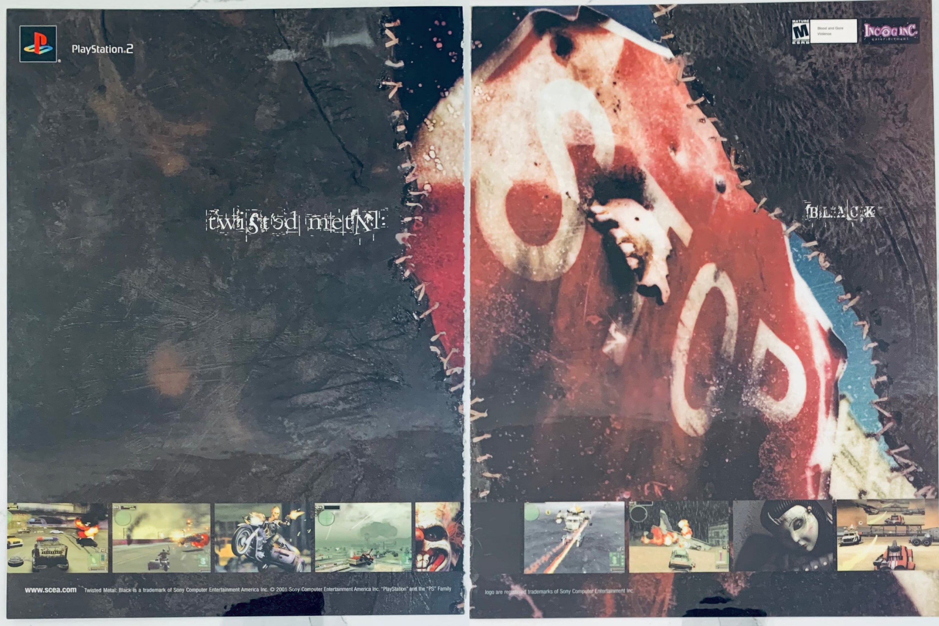 Twisted Metal Black - PS2 - Original Vintage Advertisement - Print Ads ...