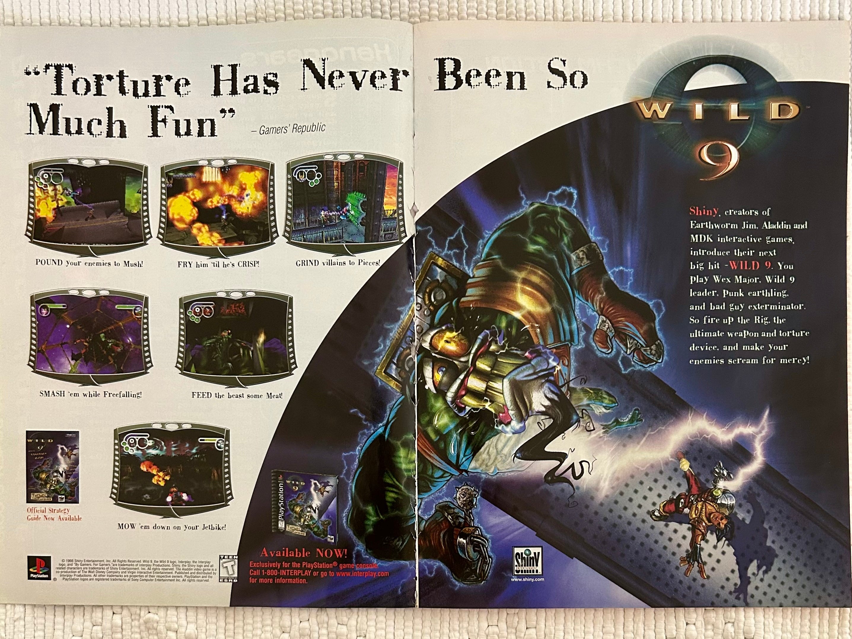 Wild 9 - PlayStation - Original Vintage Advertisement - Print Ads - La ...