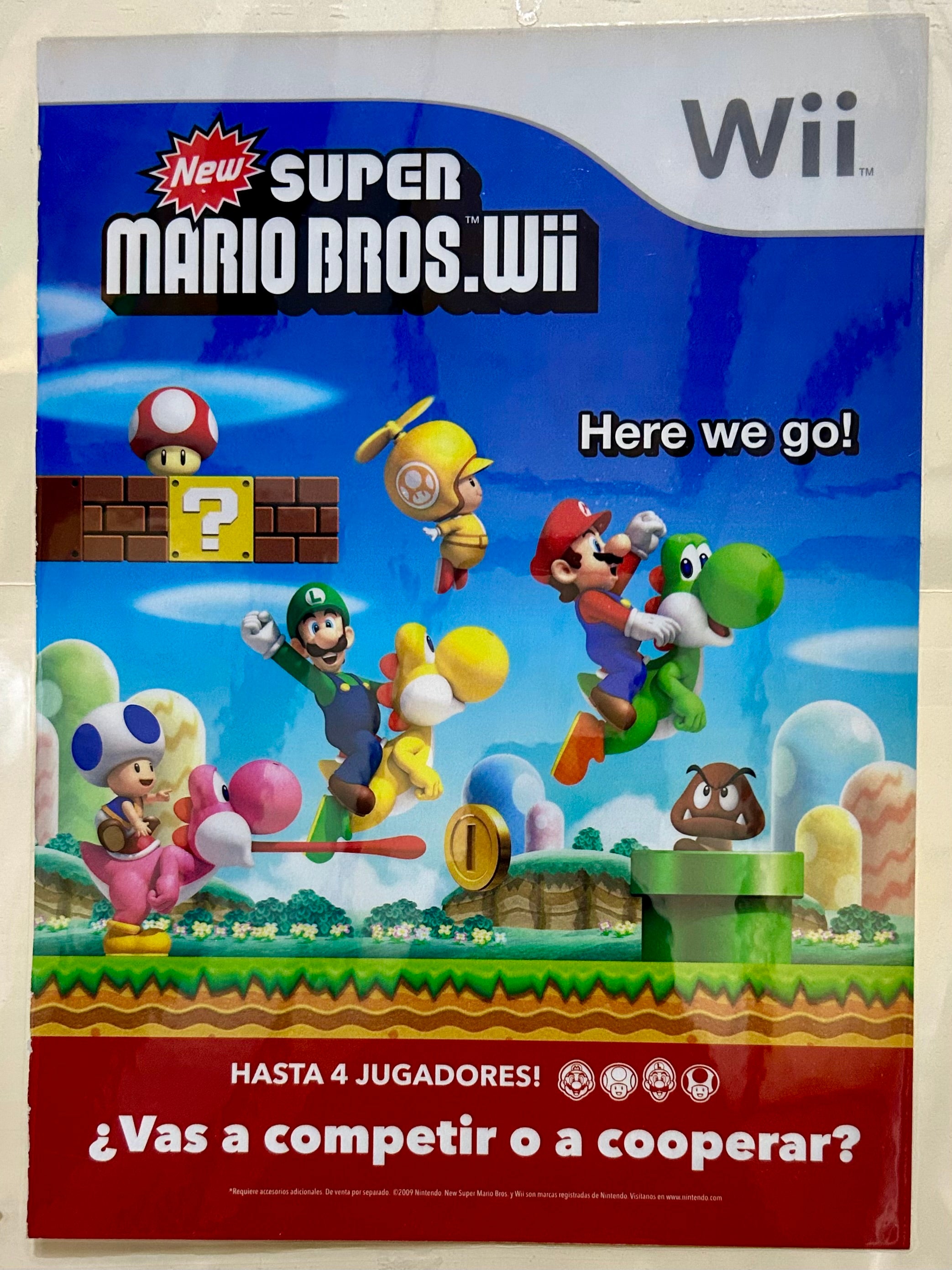 New Super Mario Bros. Wii - Nintendo Wii - Print Ads - A4 Poster ...