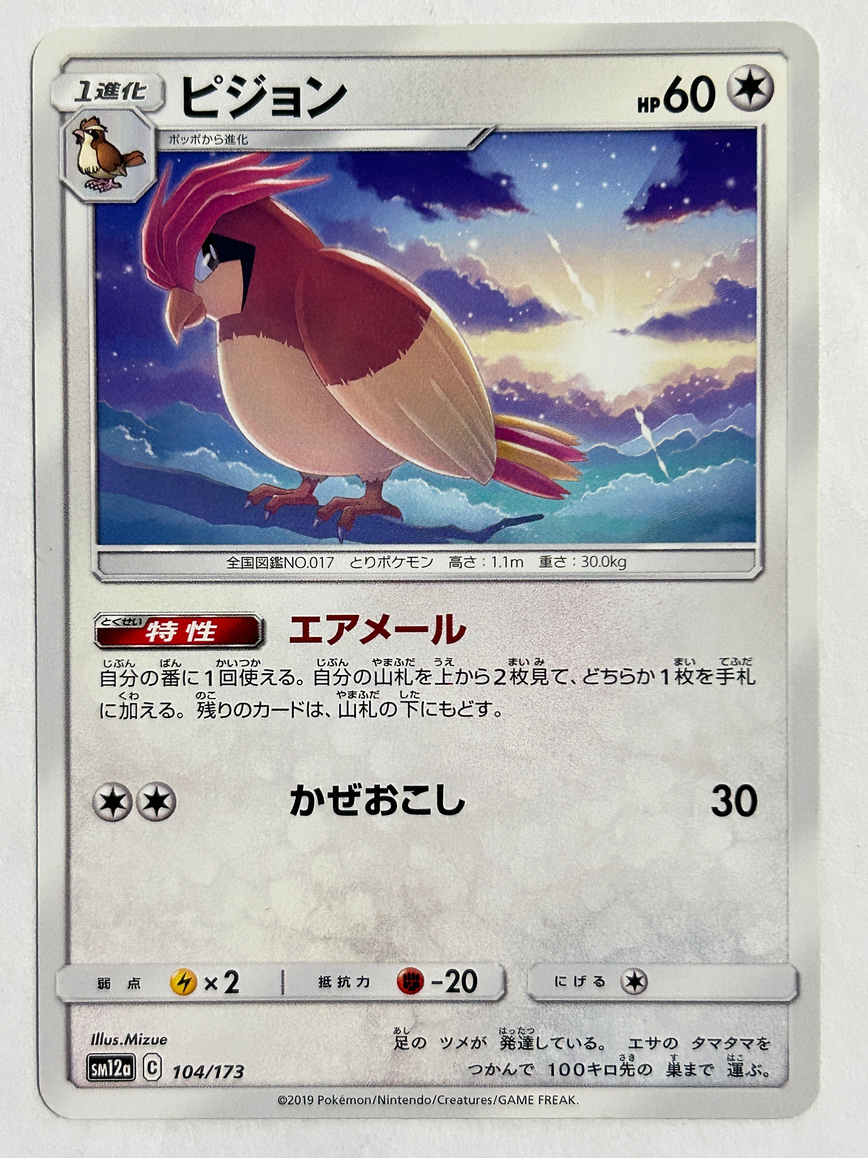 Pokémon TCG - Pidgeotto - SM12a 104/173 – Cuchiwaii