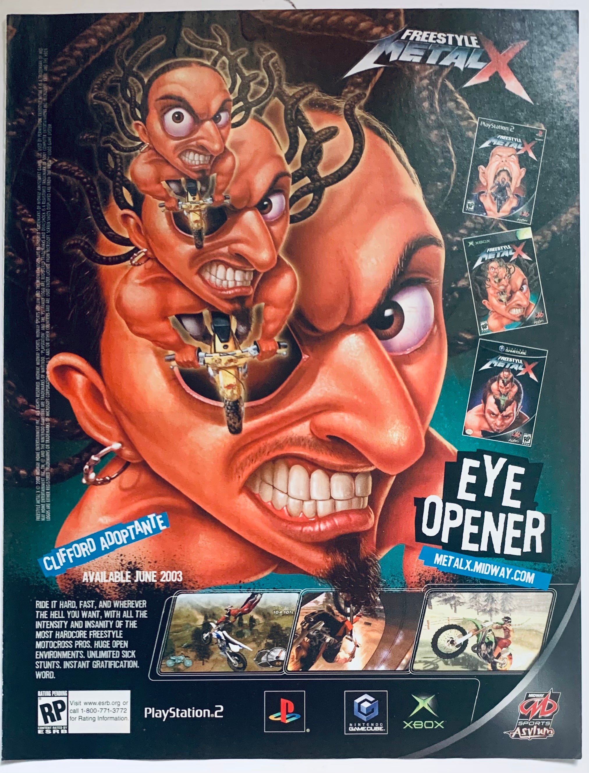 Freestyle Metal X - PS2 NGC Xbox - Original Vintage Advertisement - Pr ...