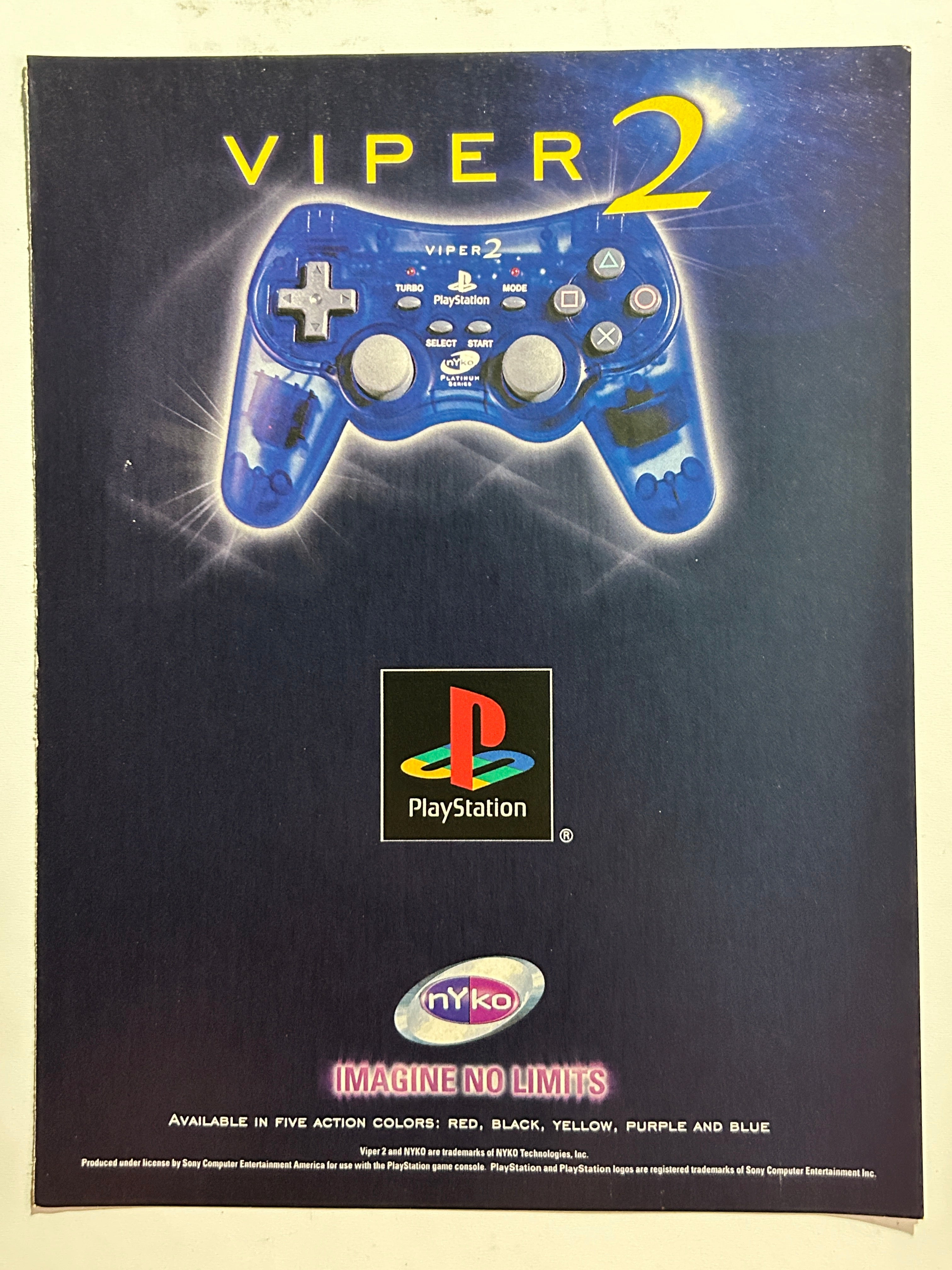 Viper 2 - PlayStation - Print Ads - A4 Poster – Cuchiwaii