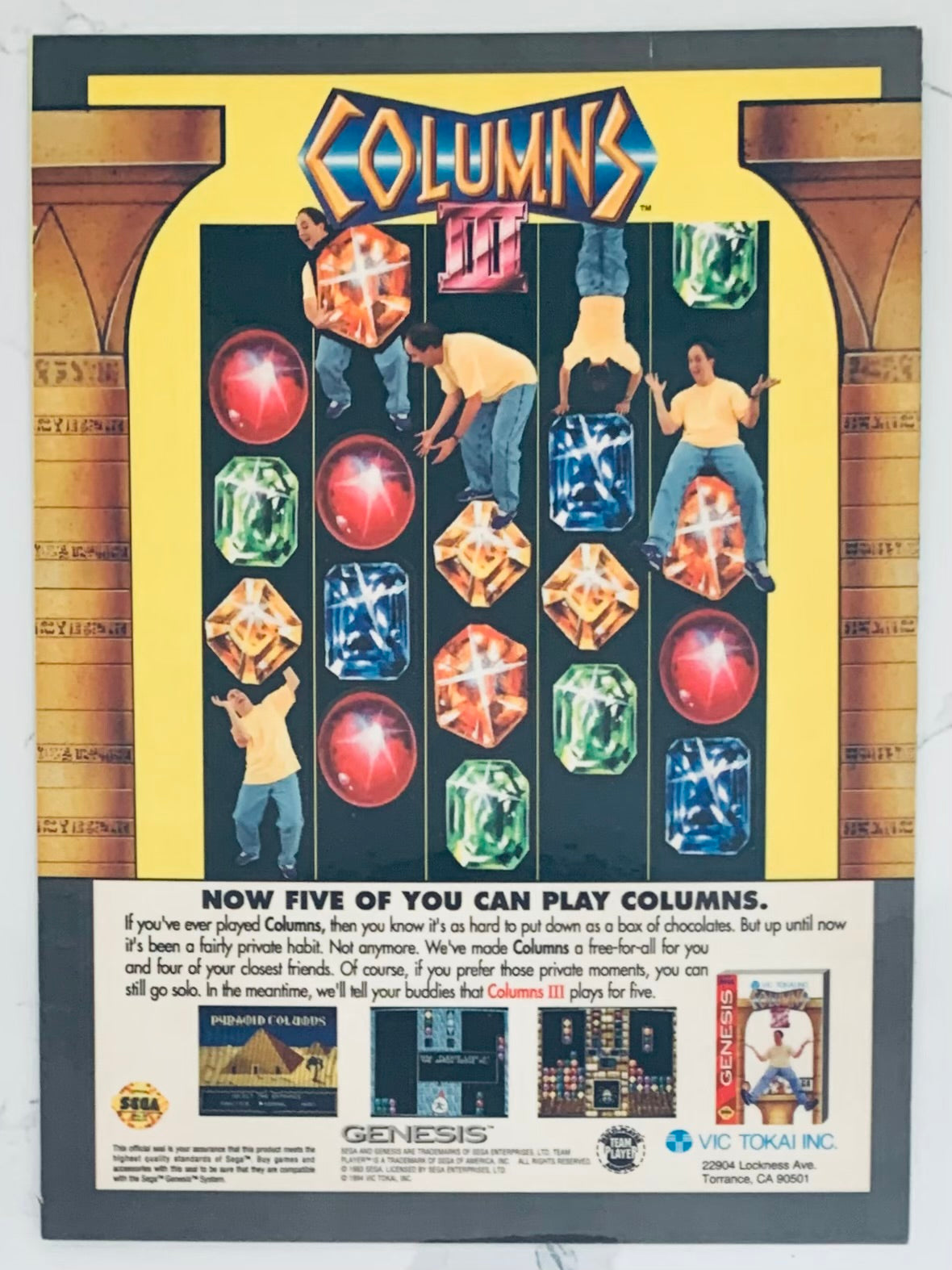 Columns - Genesis - Original Vintage Advertisement - Print Ads - Lamin ...