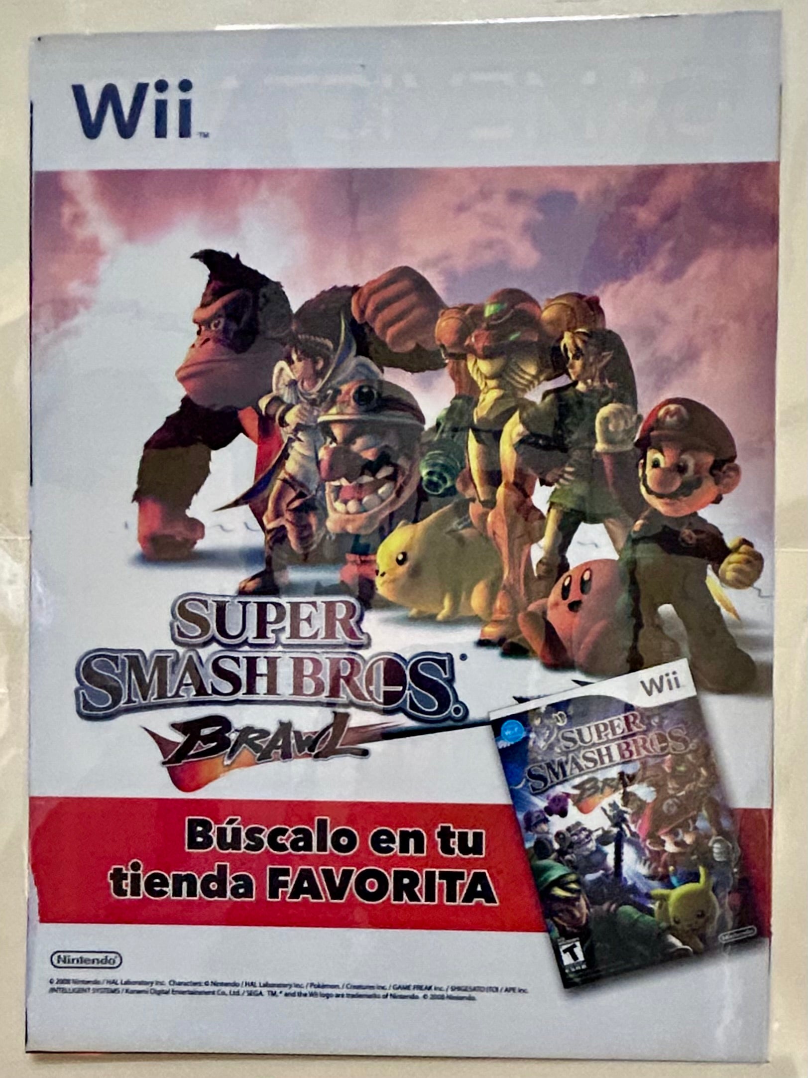 Super Smash Bros. Brawl - Nintendo Wii - Print Ads - A4 Poster – Cuchiwaii