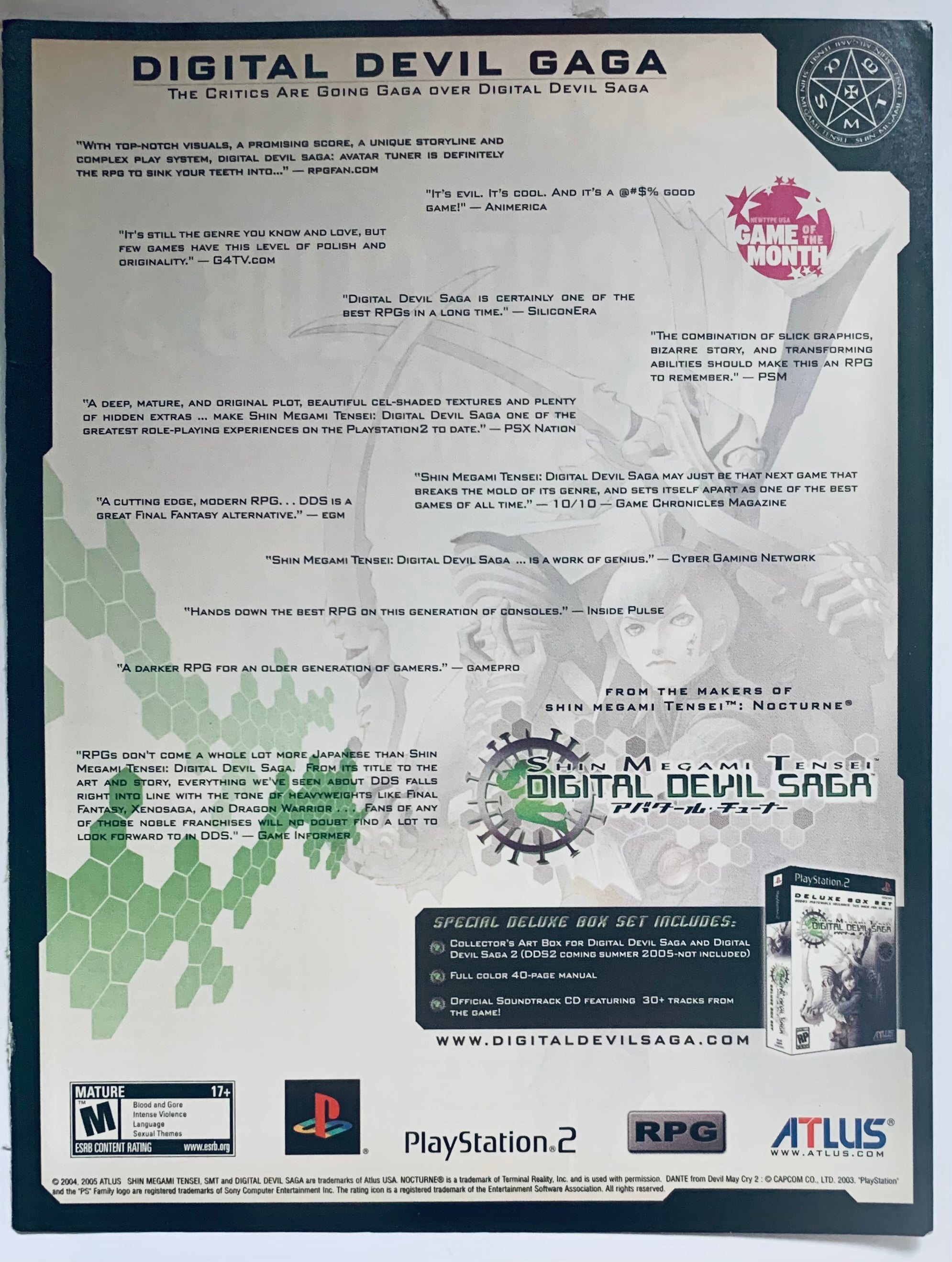 Shin Megami Tensei: Digital Devil Saga - PS2 - Original Vintage Advert ...