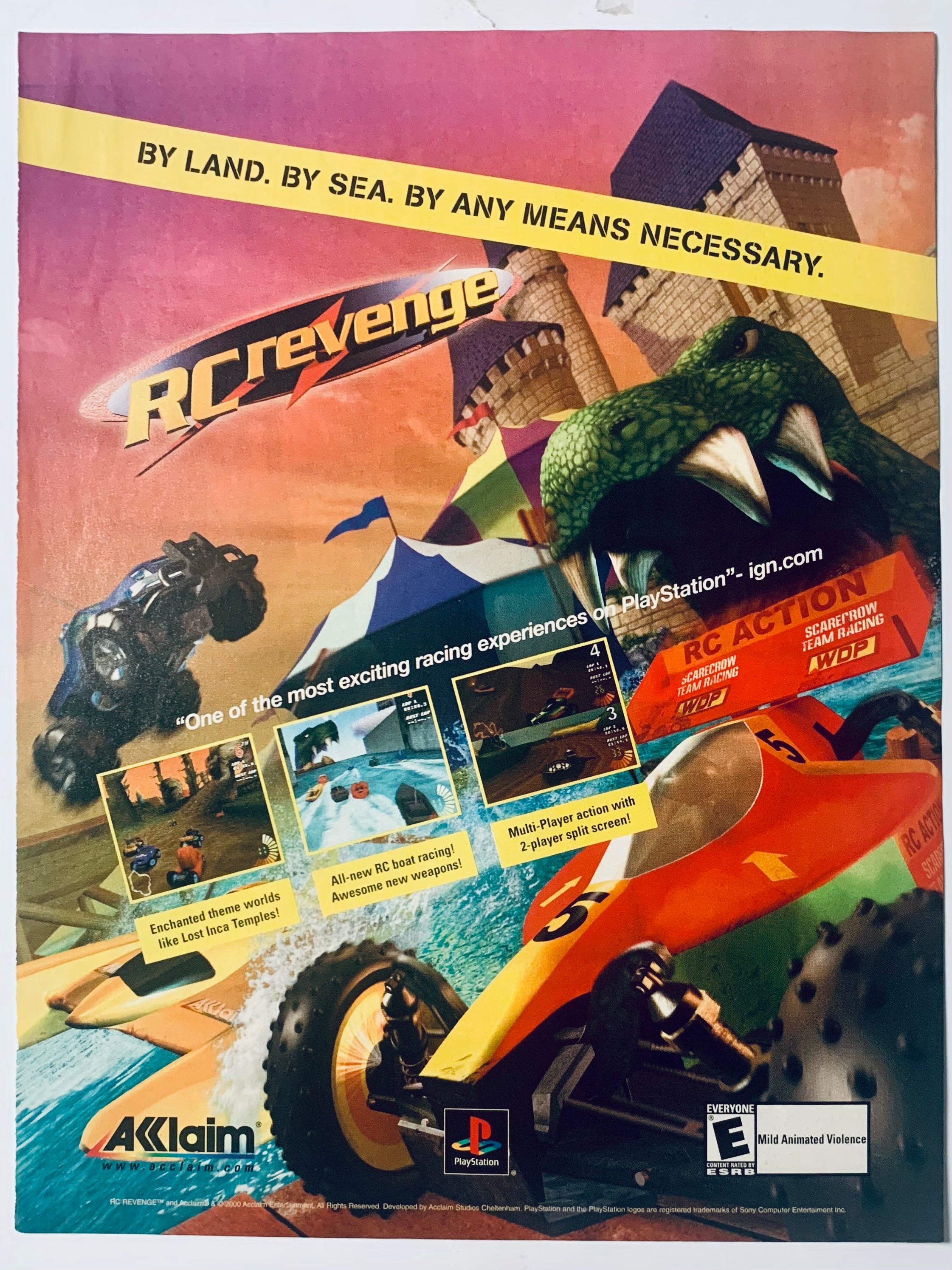 RC Revenge - PlayStation - Original Vintage Advertisement - Print Ads ...