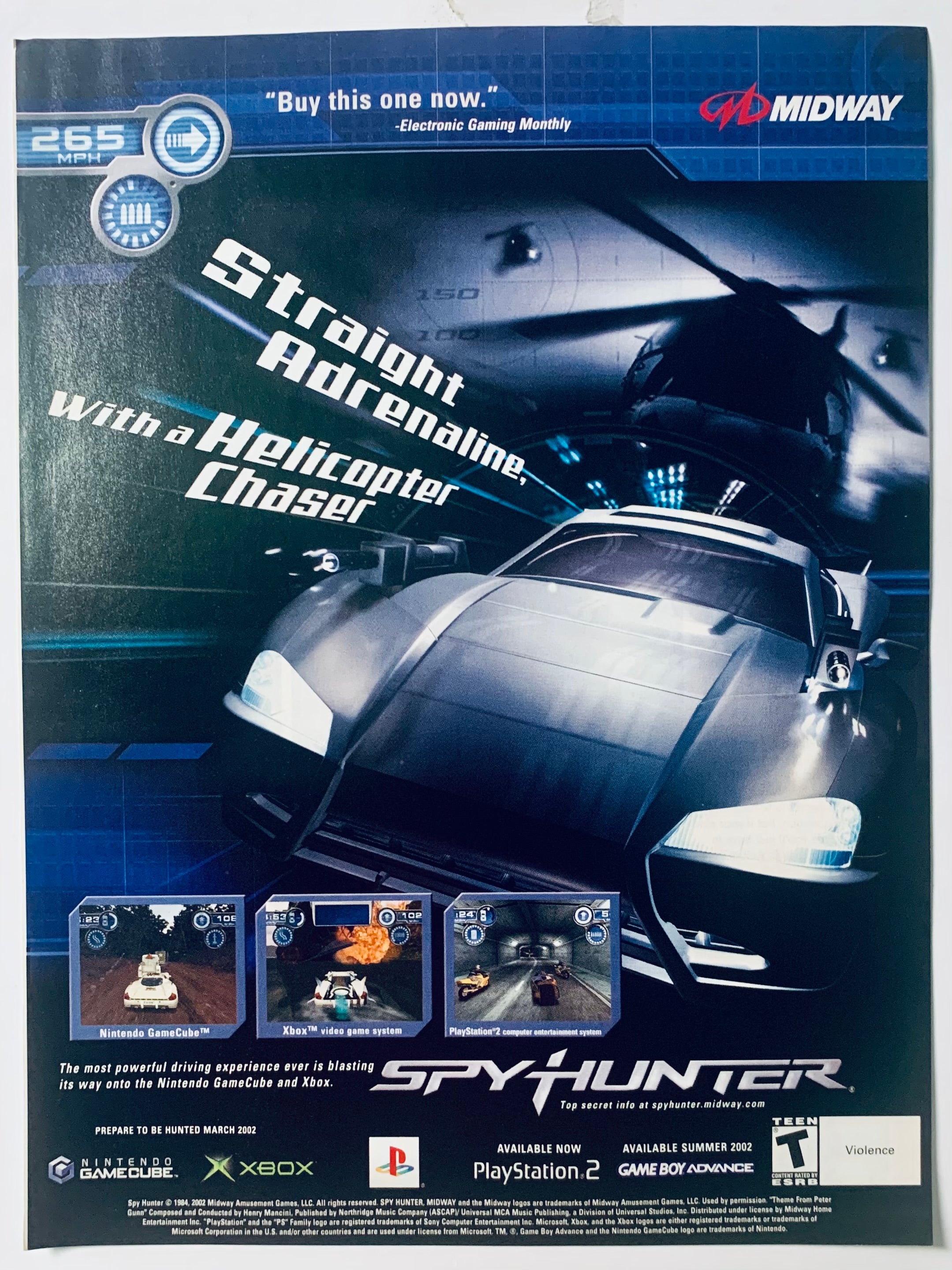Spy Hunter - PS2 Xbox NGC GBA - Original Vintage Advertisement - Print ...