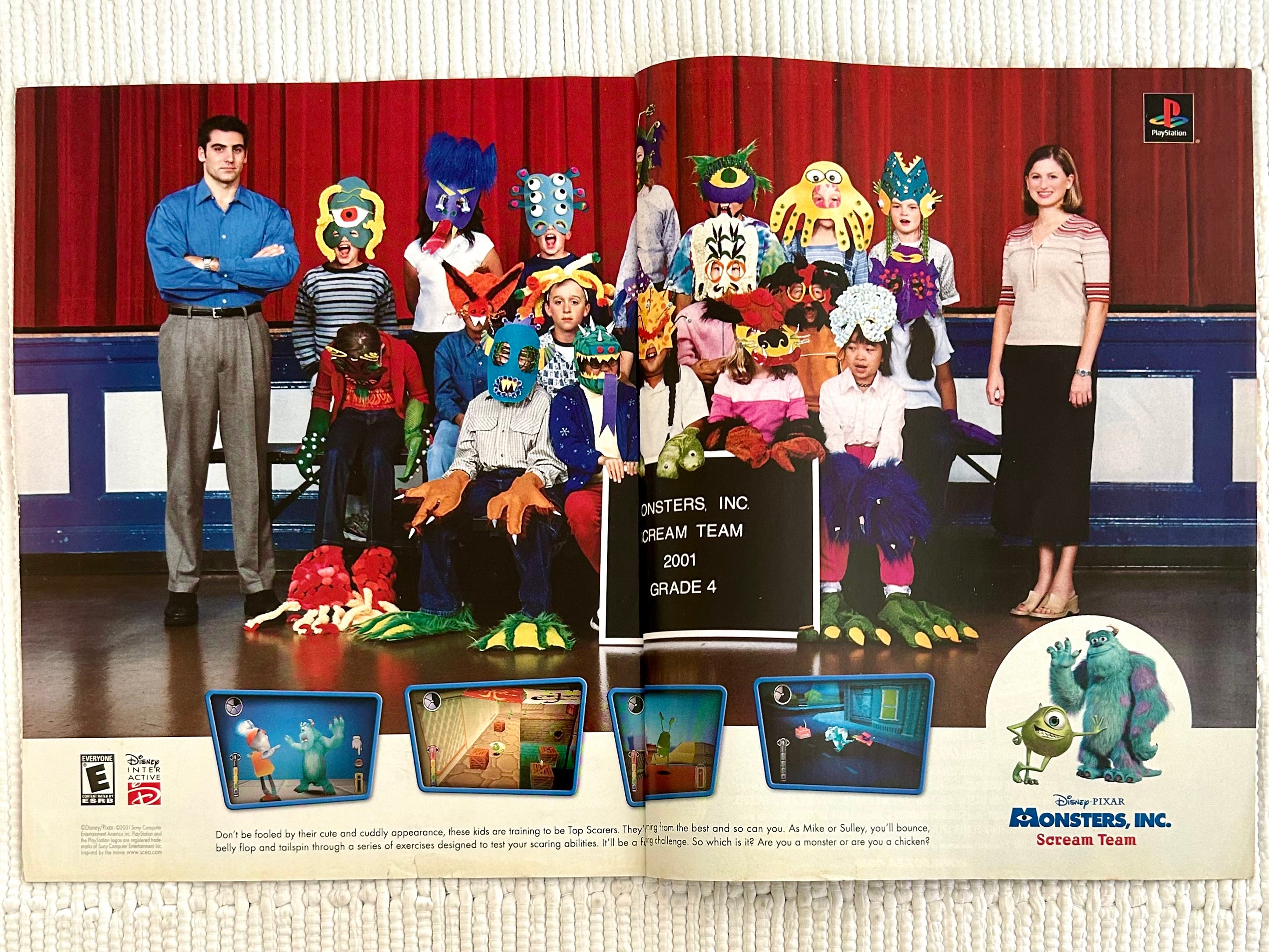 Monsters, Inc. - PlayStation - Original Vintage Advertisement - Print ...