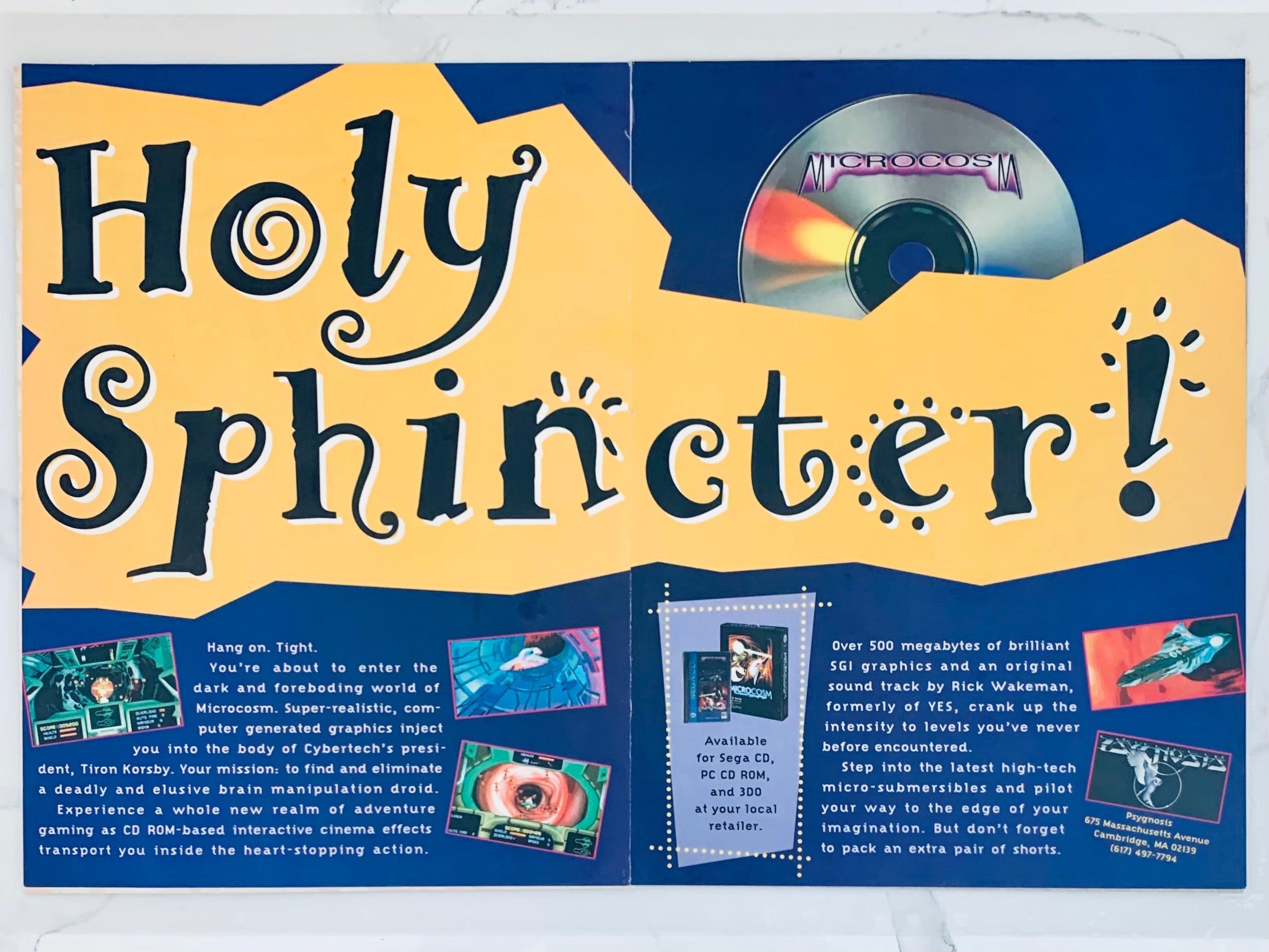 Microcosm - SEGA CD - Original Vintage Advertisement - Print Ads - Lam ...