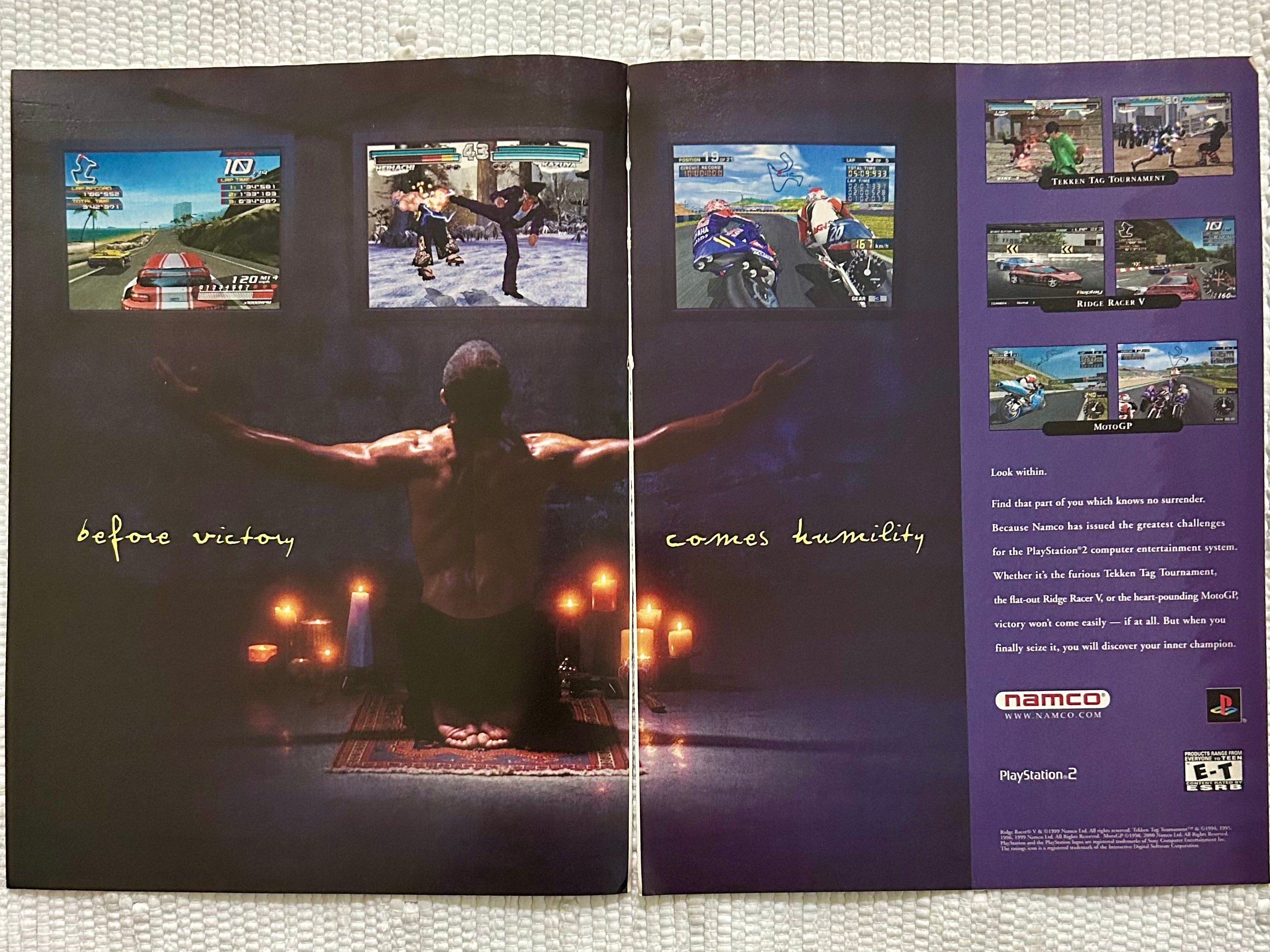 Namco Games - PS2 - Original Vintage Advertisement - Print Ads - Lamin ...
